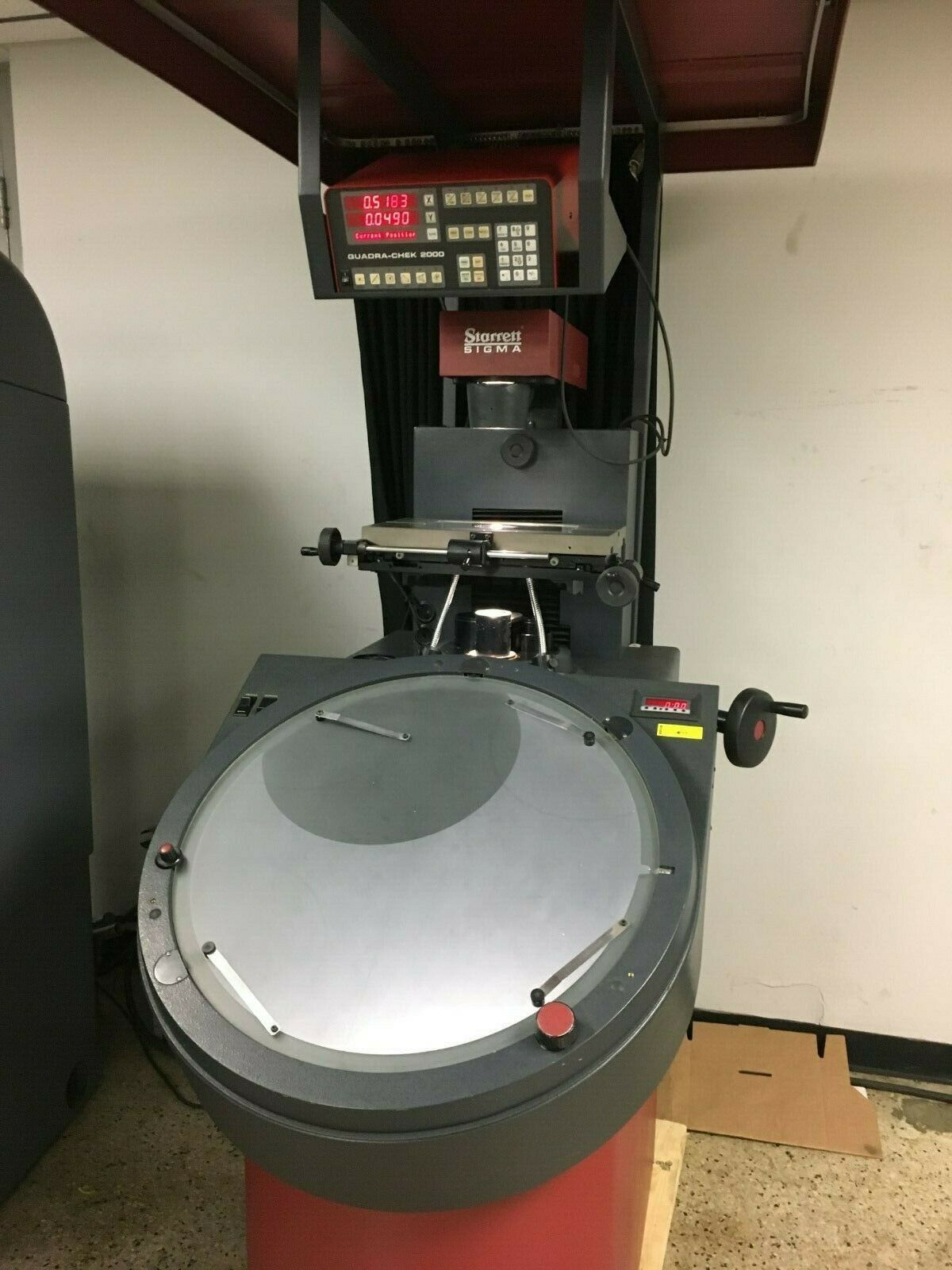 24″ STARRETT Model VF600 Vertical Beam Optical Comparator, S/N 5382 ...