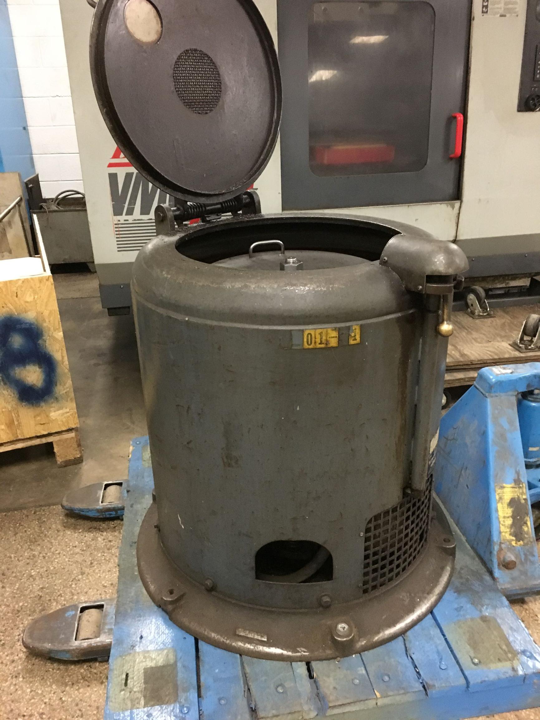 BARRETT Model 151-E Centrifugal Oil Extractor / Chip Spinner, S/N ...