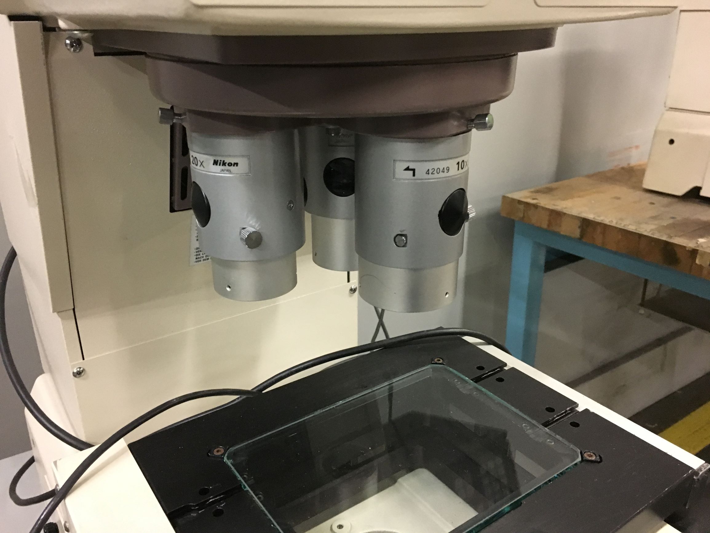 12″ Nikon Model V-12BS Bench Top Comparator / Profile Projector, S/N ...