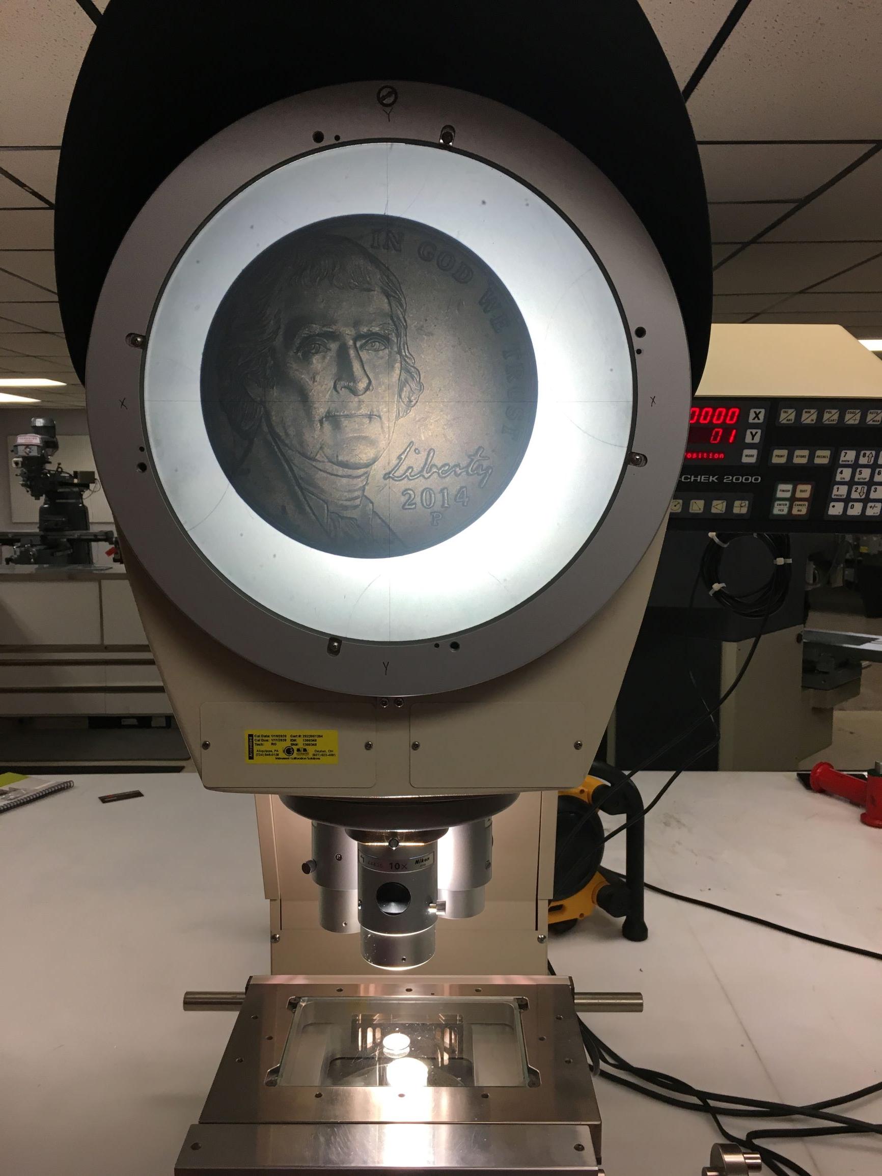 12″ Nikon Model V-12BS Bench Top Comparator / Profile Projector, S/N ...