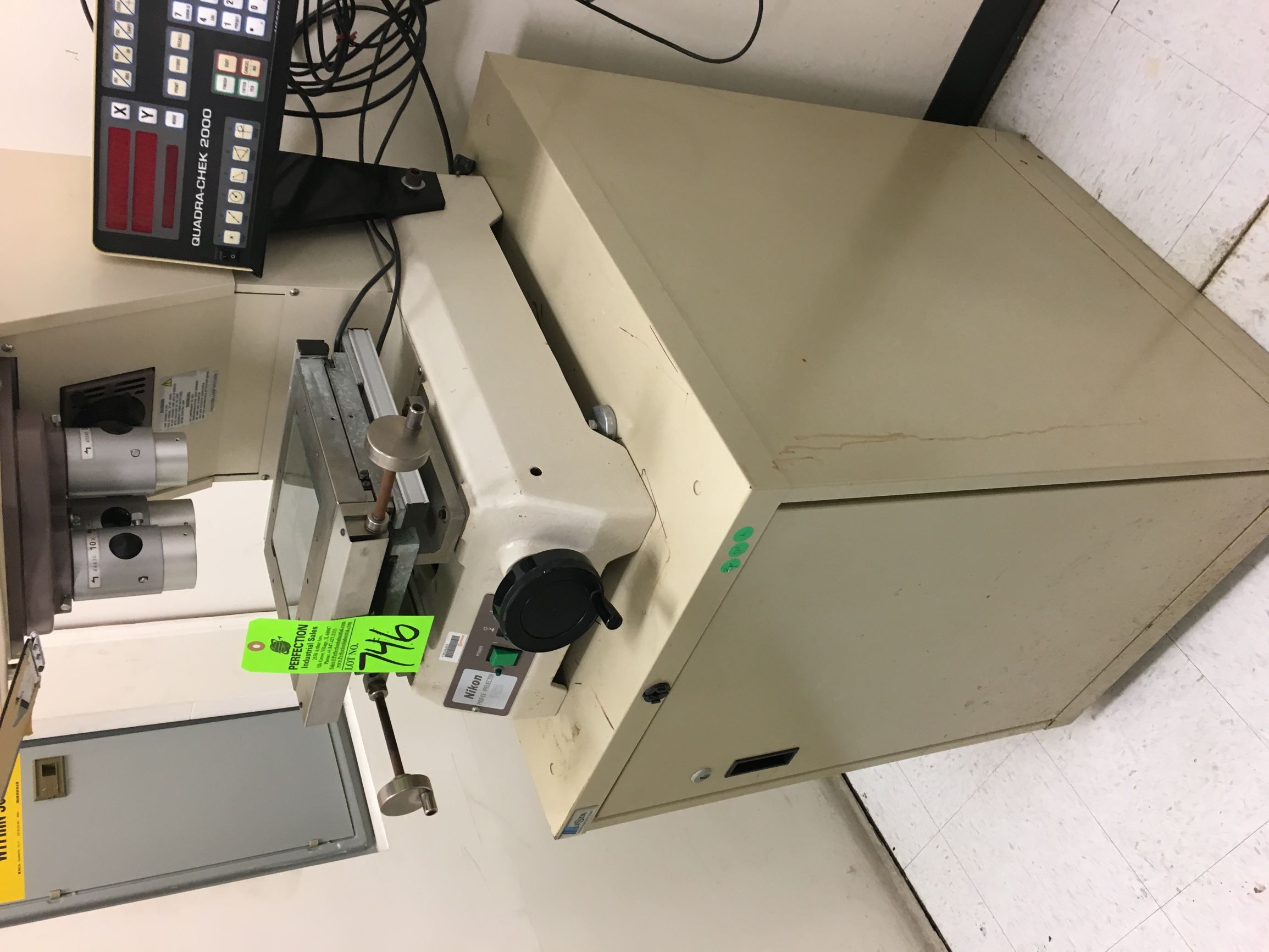 12″ Nikon Model V-12BS Bench Top Comparator / Profile Projector, S/N ...