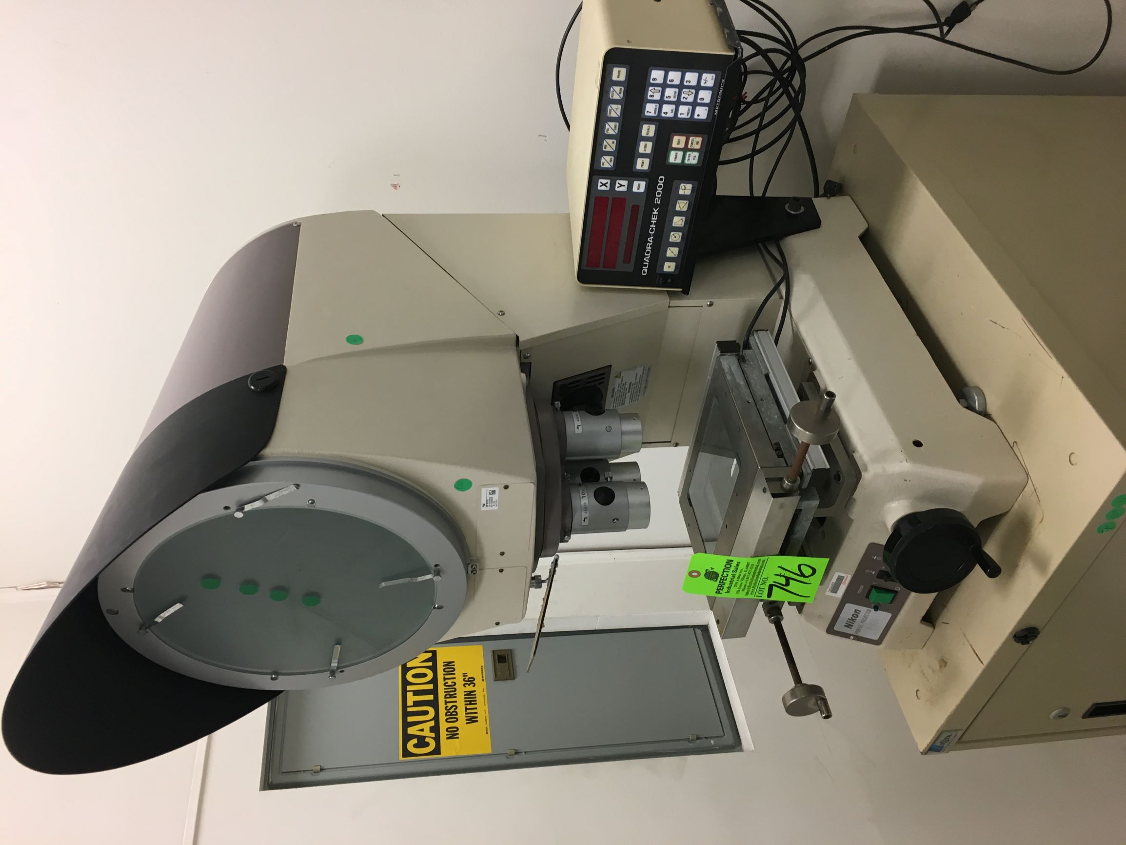 12″ Nikon Model V-12BS Bench Top Comparator / Profile Projector, S/N ...