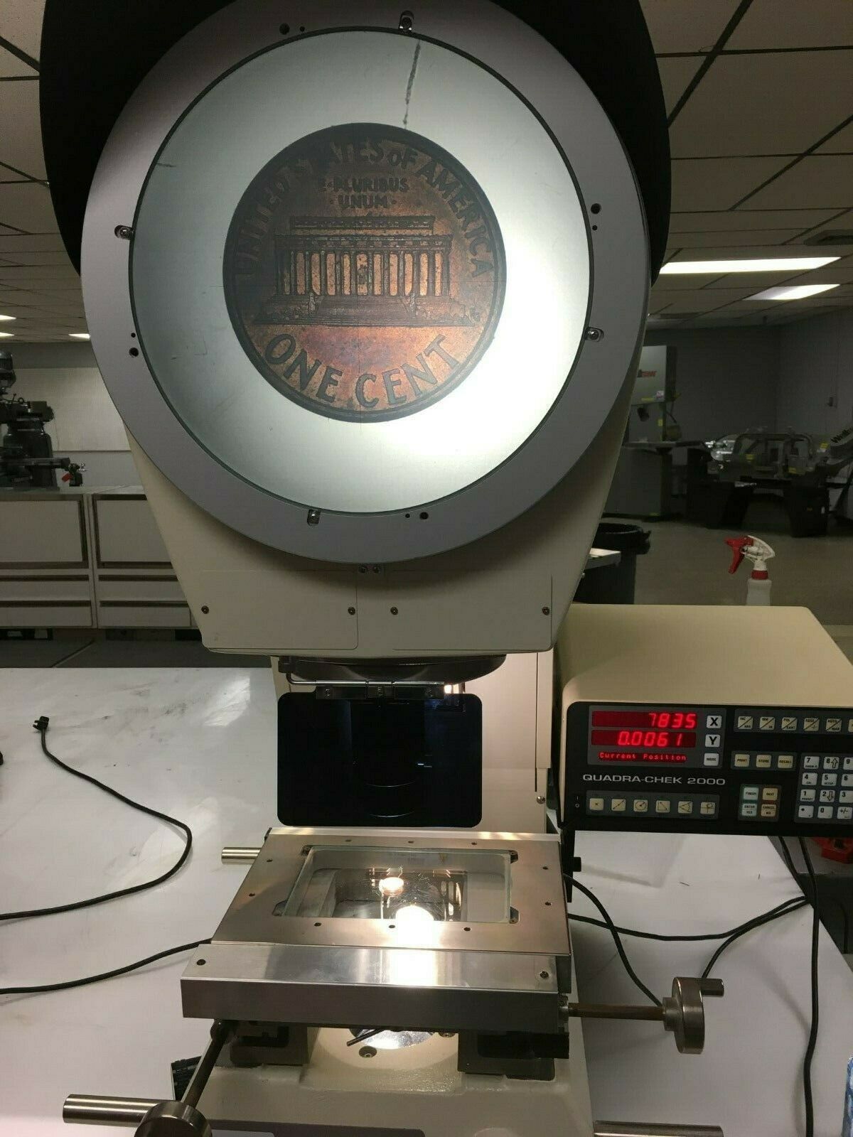 12″ Nikon Model V-12BS Bench Top Comparator / Profile Projector, S/N ...