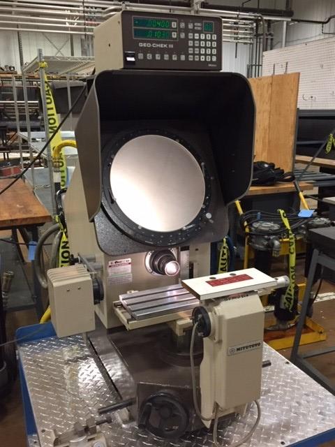 14″ MITUTOYO Model PH-350H Bench Top Optical Comparator, Serial #70252 ...