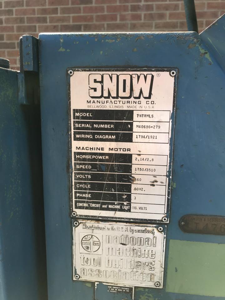 Snow Model Heavy Duty Lead Screw Angular Nut Tapping Machine | Hariton ...