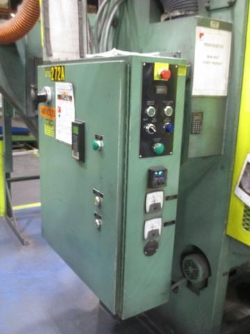 2-CHAMBER GOFF MODEL #1244/816 SPINNER HANGER SHOT BLAST MACHINE & DUST ...