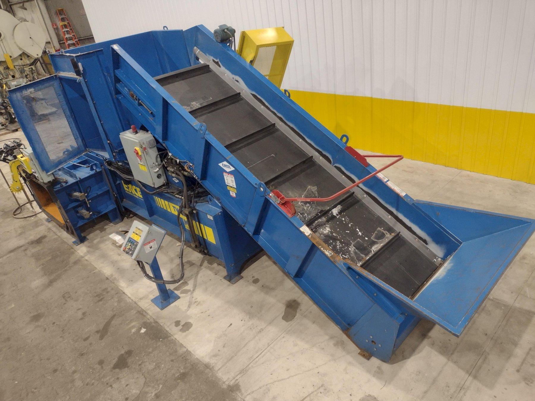 60″ x 30″ EXCEL MODEL #2R63 TWO-RAM AUTOMATIC HORIZTONAL BALER W/ AUTO ...