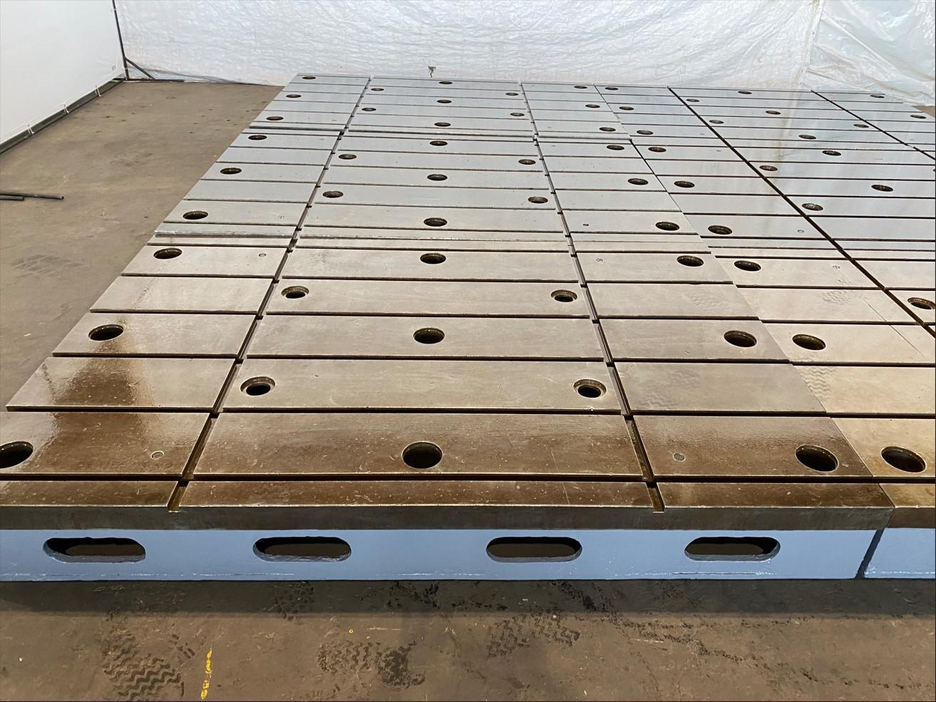 120″ X 288″ X 12″ T-SLOTTED FLOOR PLATE. STOCK # 0310021 | G-2000 Inc.