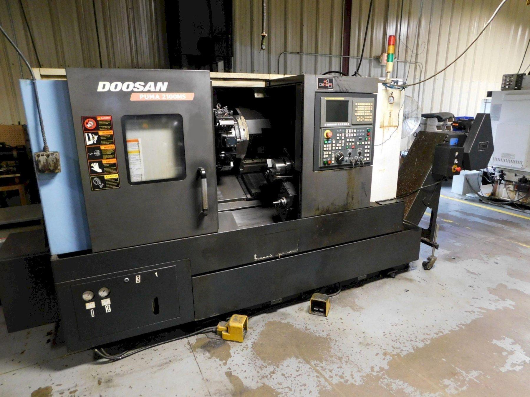 DOOSAN PUMA 2100MS CNC LATHE WITH LIVE TOOLING | Blumberg Machinery Co. DOOSAN PUMA 2100MS CNC LATHE WITH LIVE TOOLING | Blumberg Machinery Co.