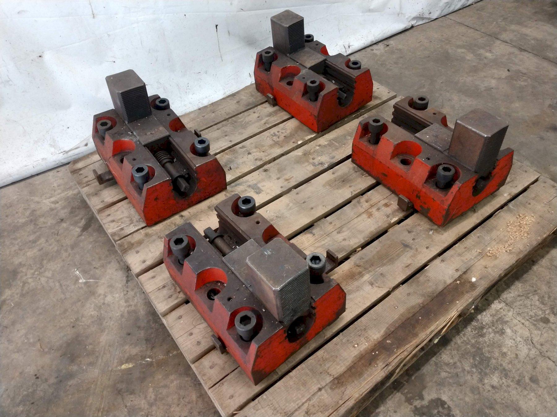 (4) 8″ HEAVY DUTY BORING MILL JAWS: STOCK #13205