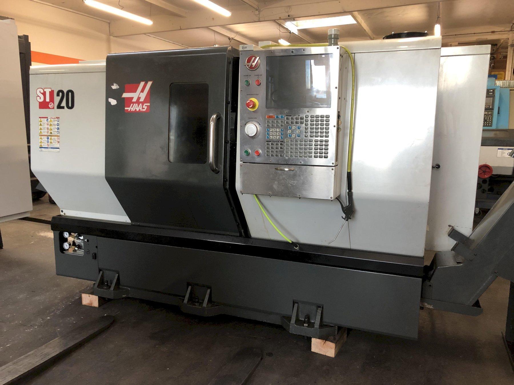 Haas ST-20 CNC Lathe Turning Center Haas Barfeeder Tail Stock Tool ...