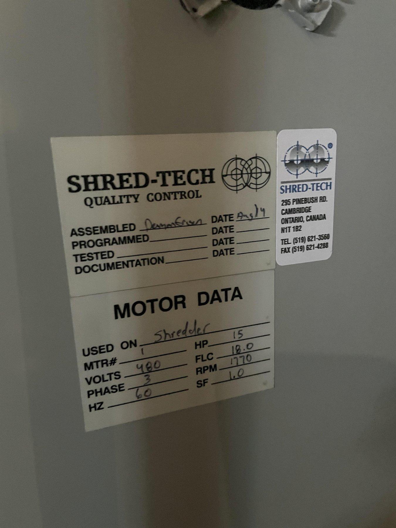 15 HP SHRED TECH SHREDDING HEAD WITH CONTROLS | Deer Creek Machinery