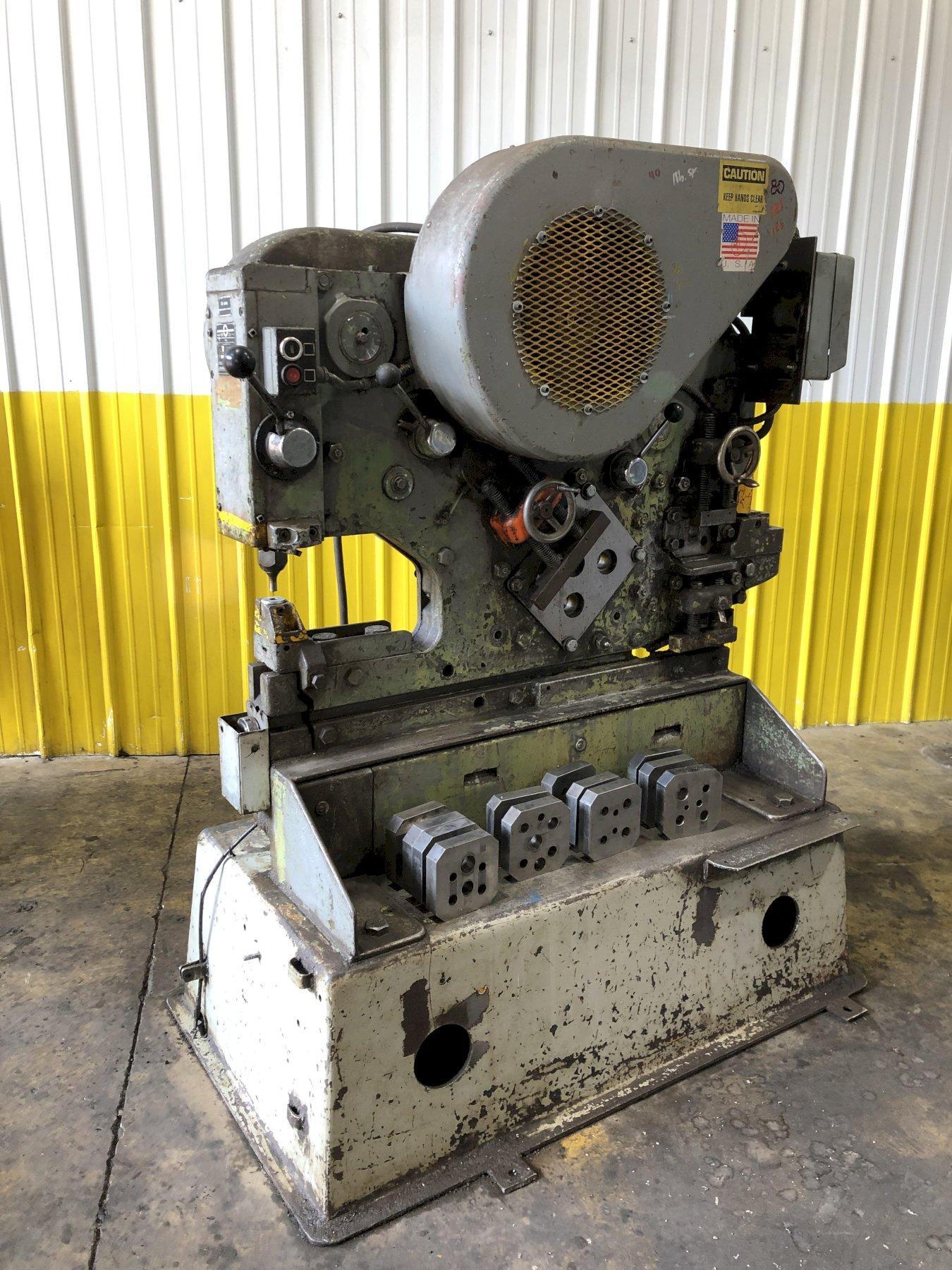 MUBEA MECHANICAL IRONWORKER W/ DIES FOR BAR SHEAR: STOCK #19069