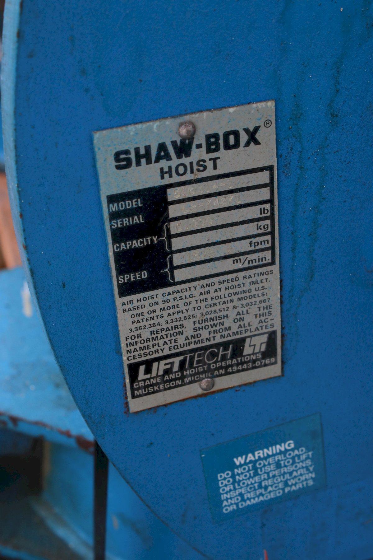 SHAW BOX - Hoists (All Types) | Machine Hub