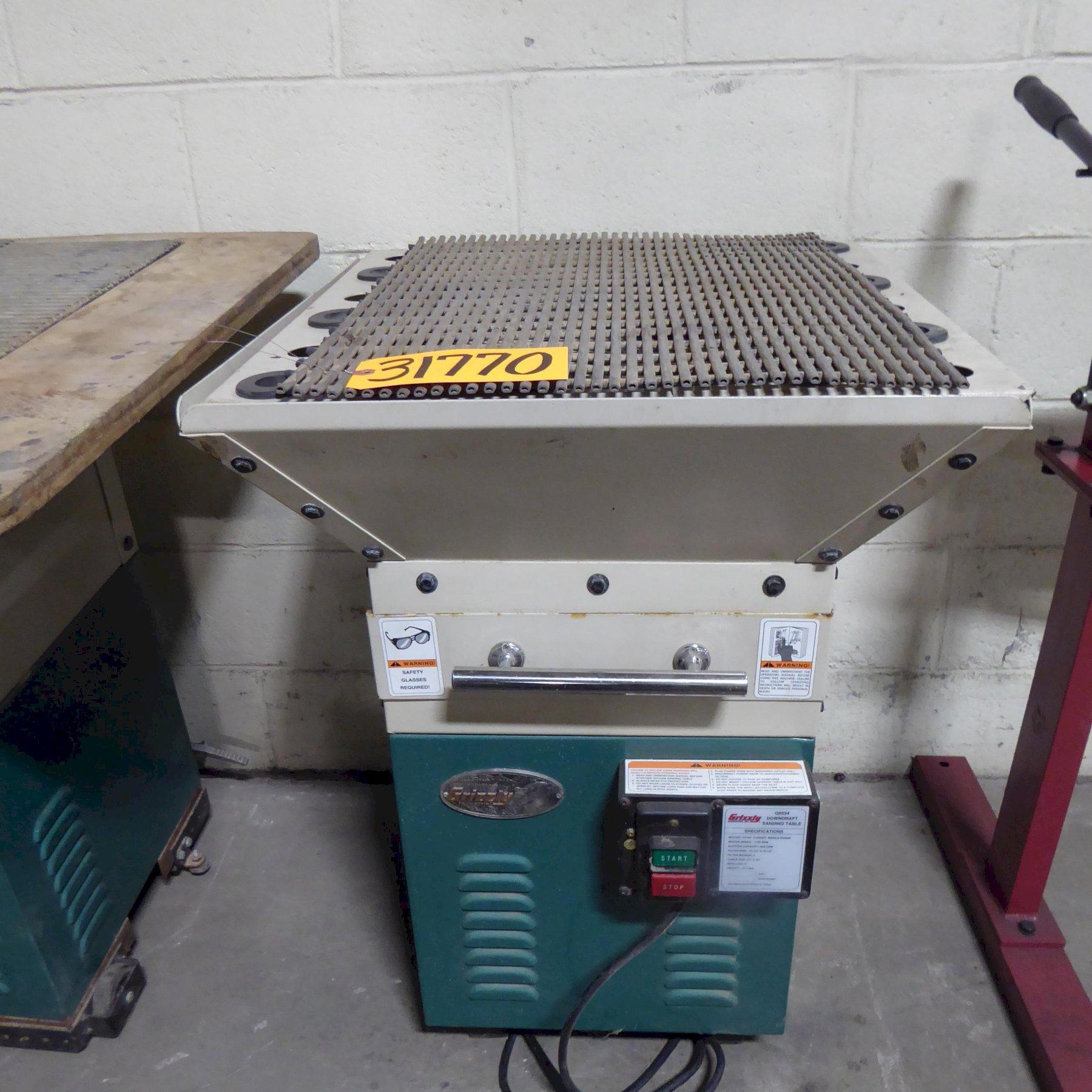 Grizzly Downdraft Sanding Table G0534, 600 CFM, 24″ x 24″ Tbl., 1 Phase ...