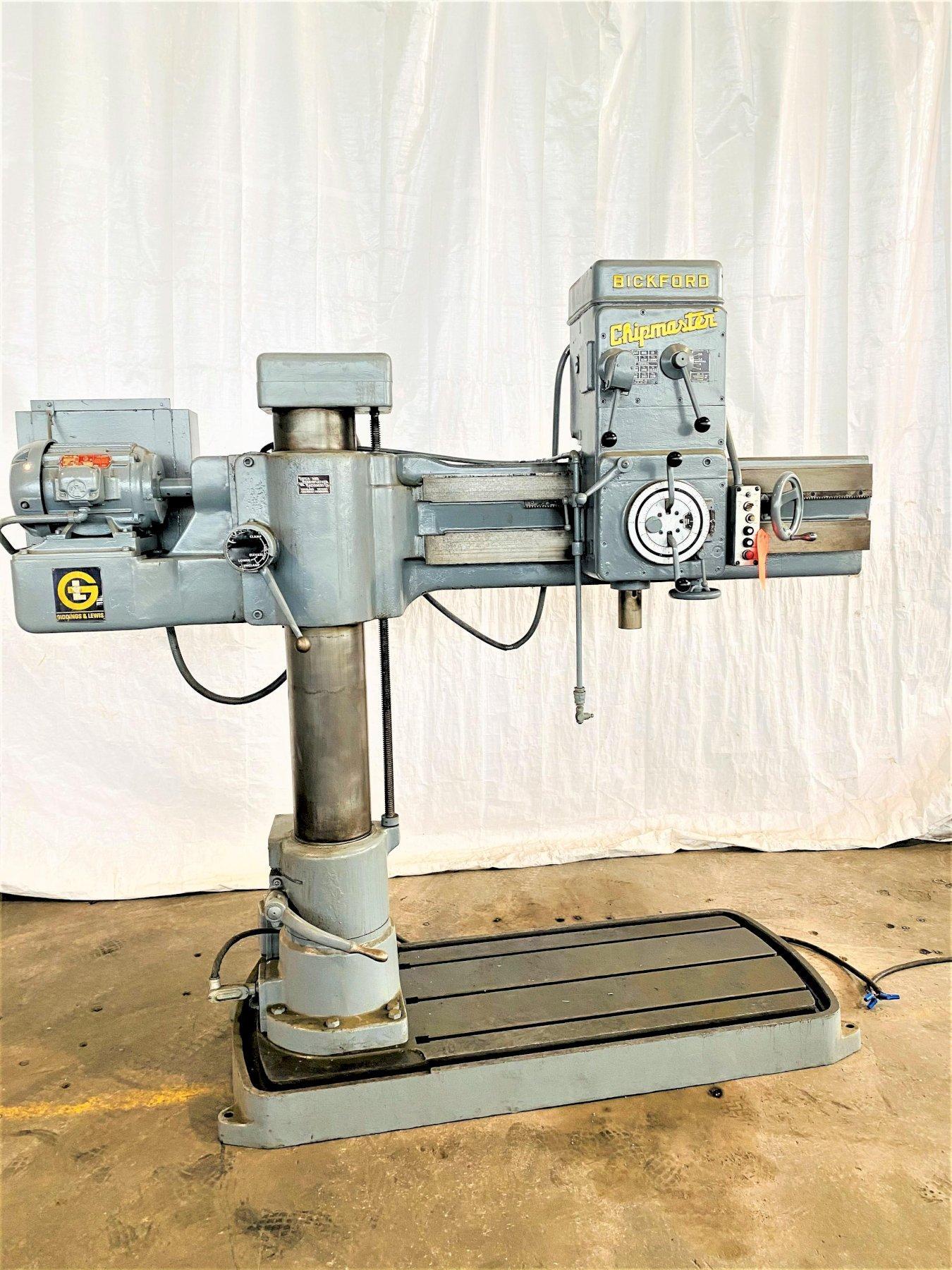 G&L Bickford Chipmaster 4′ x 9″ Radial Arm Drill | G-2000 Inc.