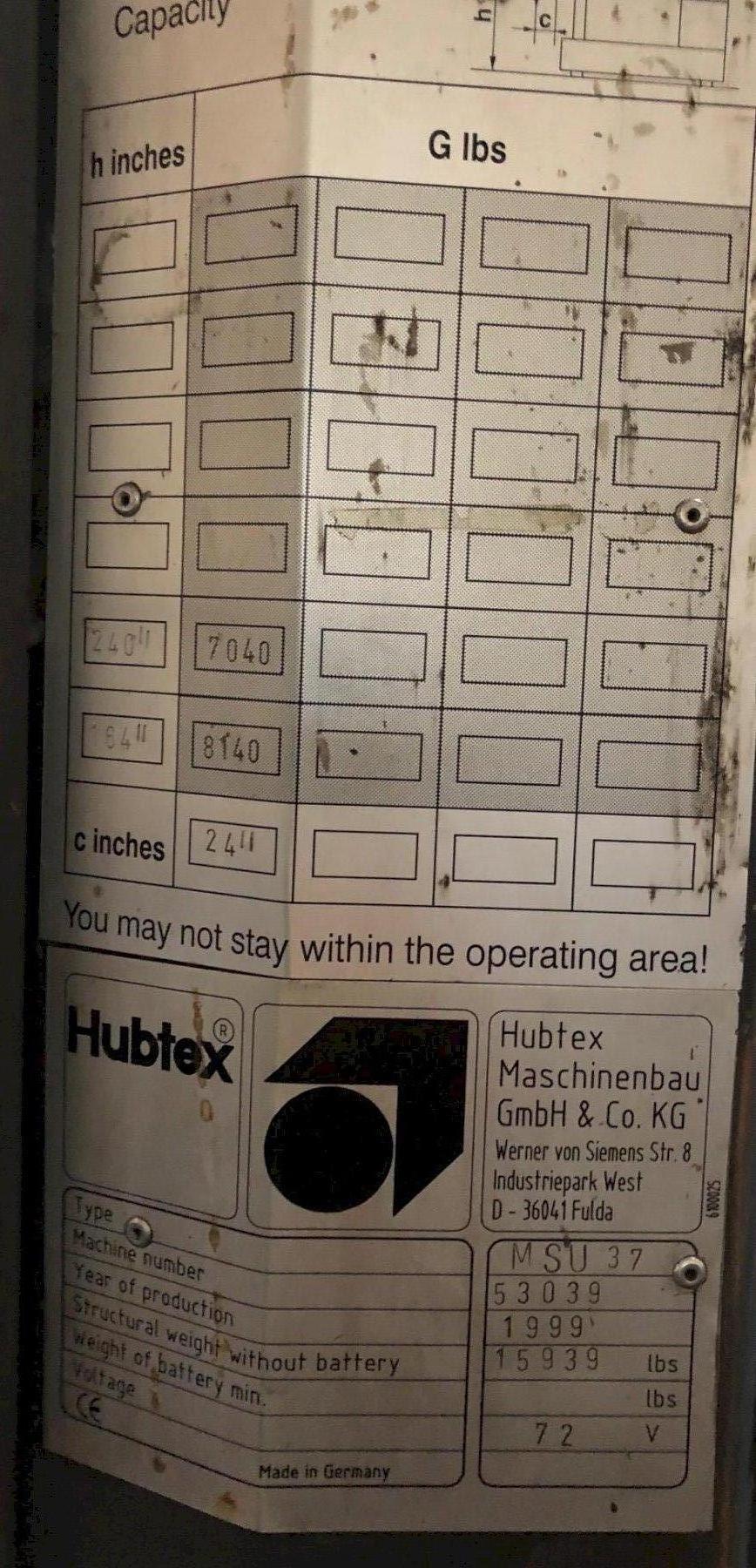 HUBTEX MSU 37 Forklift Sideloader | Deer Creek Machinery