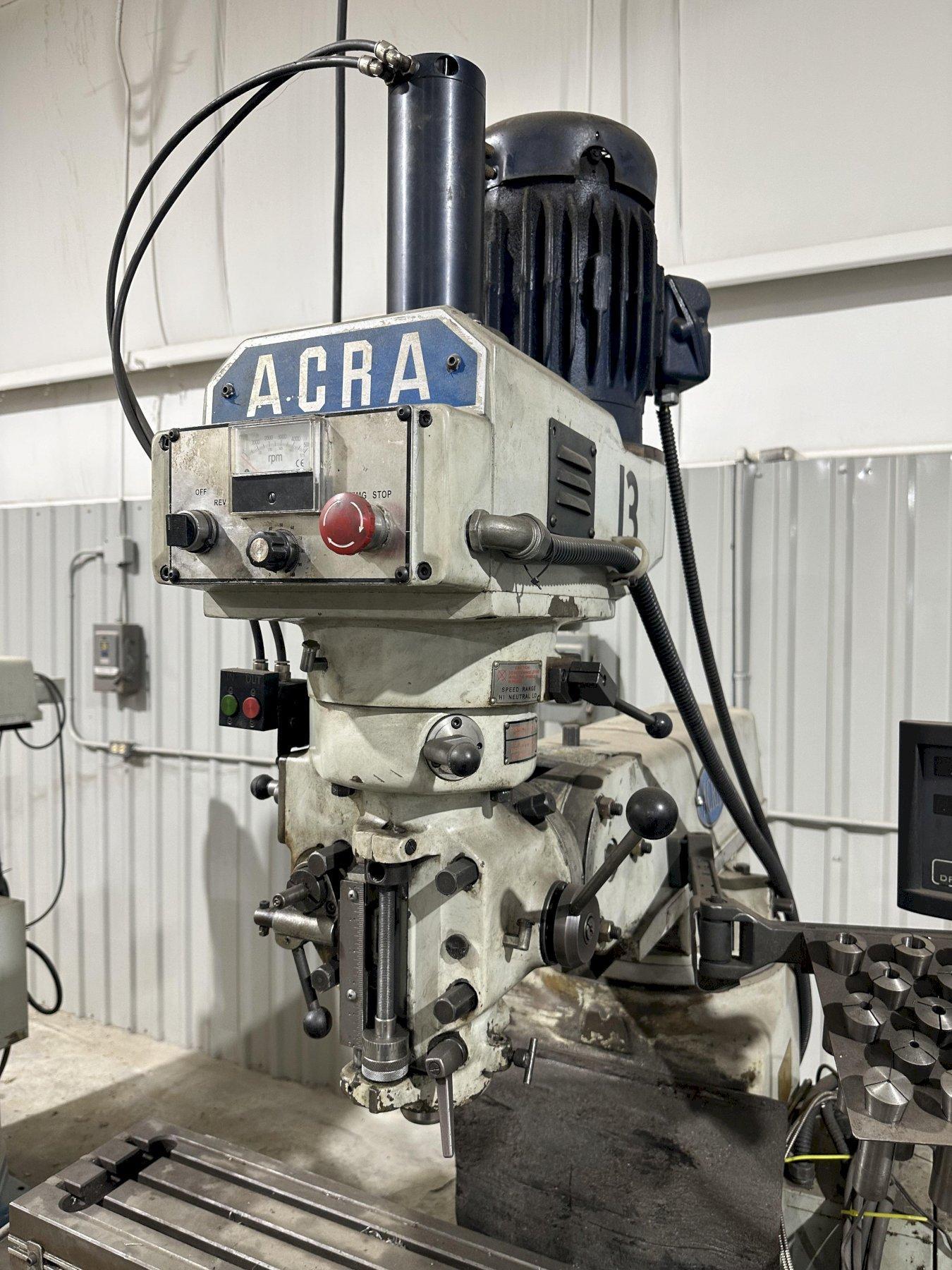 3 HP ACRA AM3VVAL VERTICAL KNEE MILL. STOCK # 0259324 | G-2000 Inc.