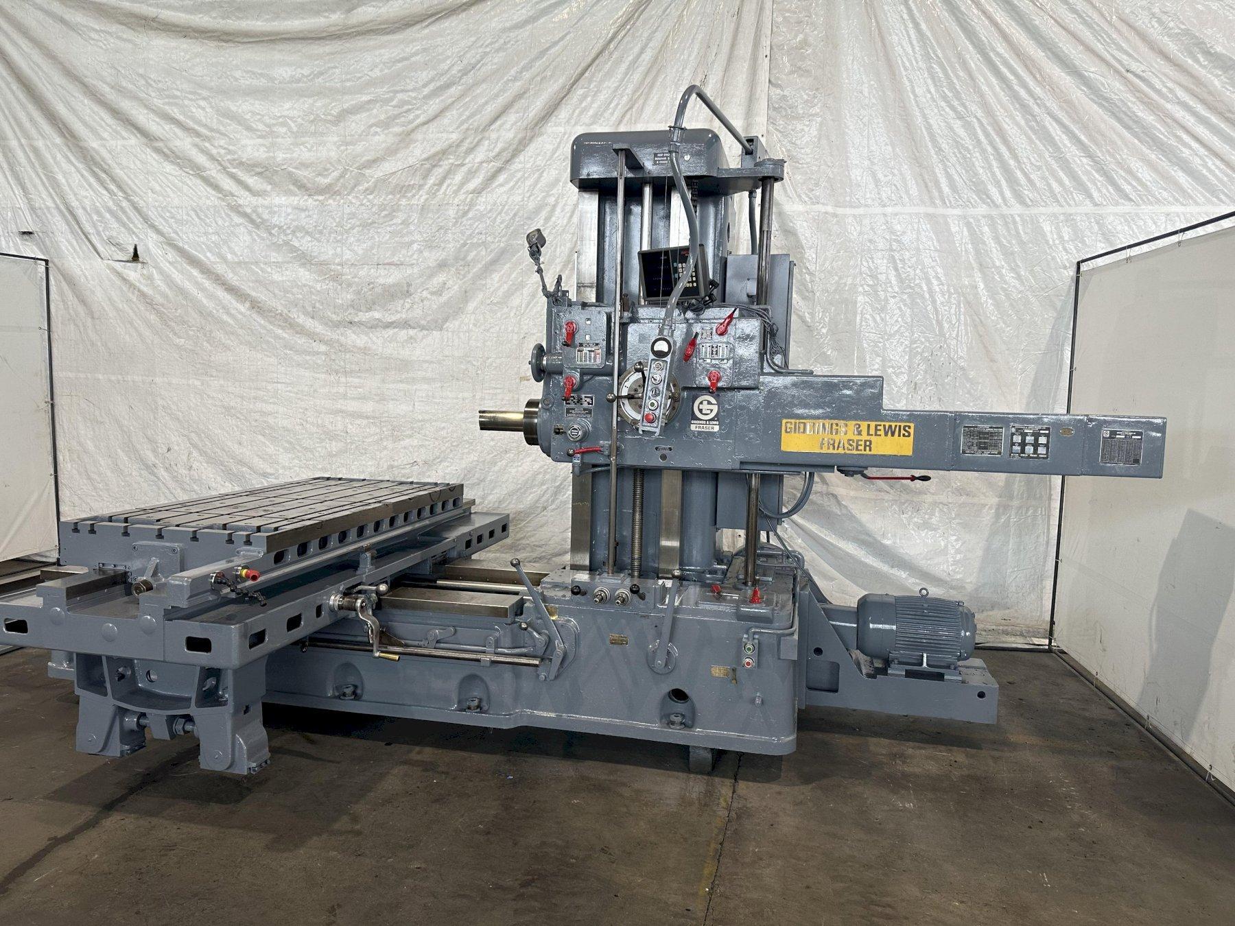 GIDDINGS & LEWIS-FRASER 4″ HORIZONTAL BORING MILL MODEL #70A-D4-T ...