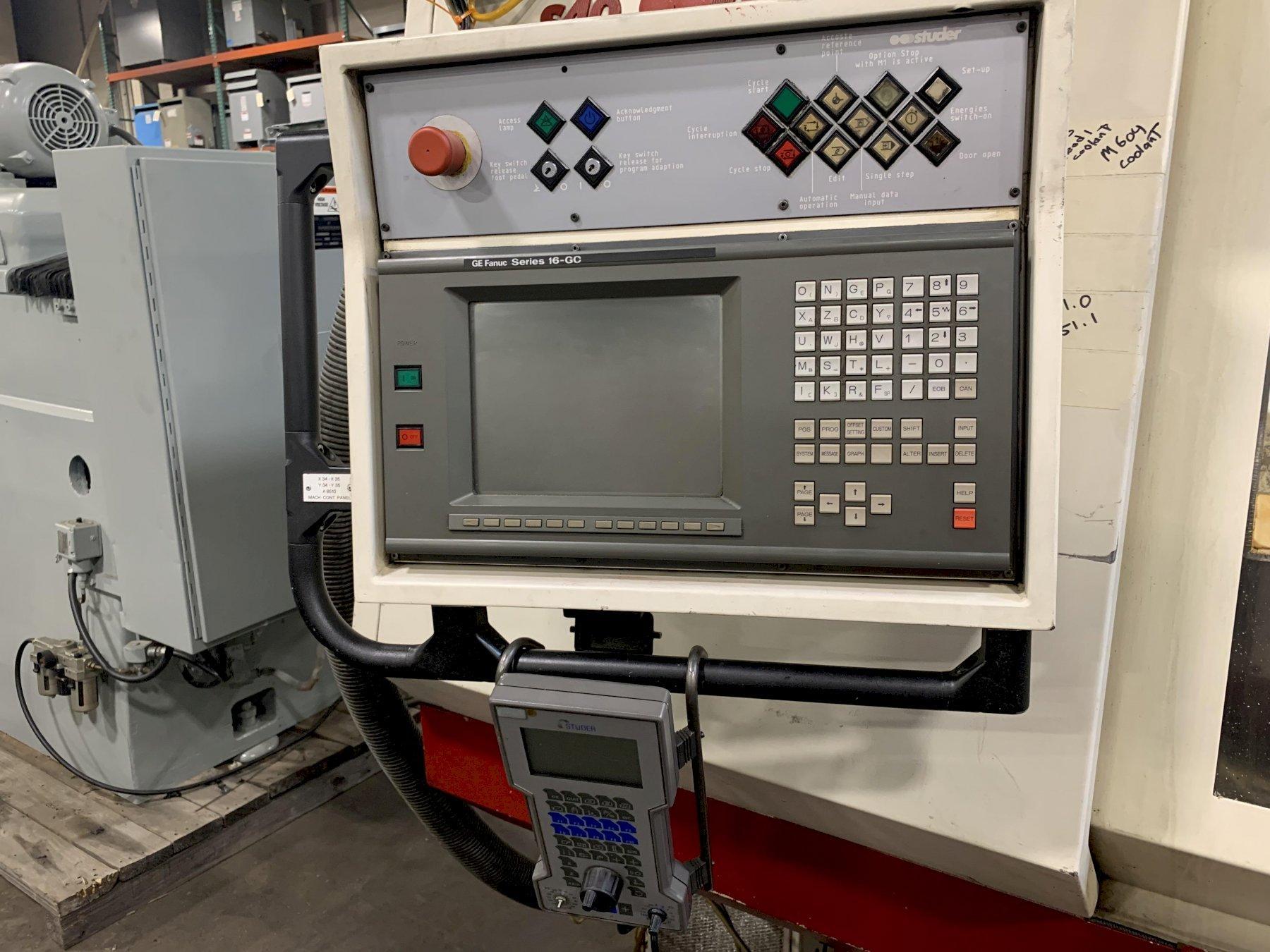 14” x 40” Studer S40 CNC Universal Cylindrical Grinder | Adams ...