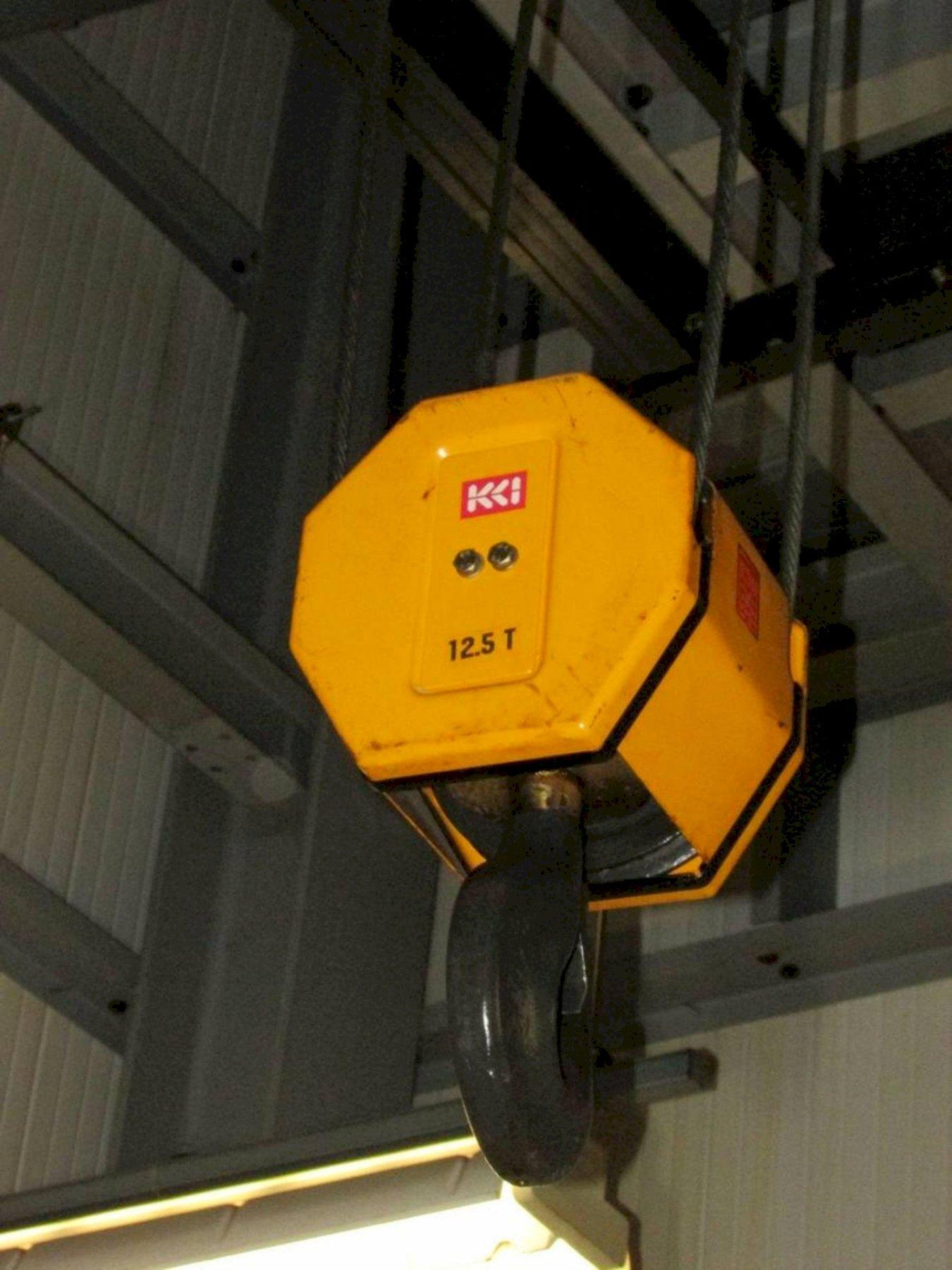 12.5 TON KONE CRANES MODEL #XL400 ELECTRIC CABLE HOIST WITH MOTORIZED ...