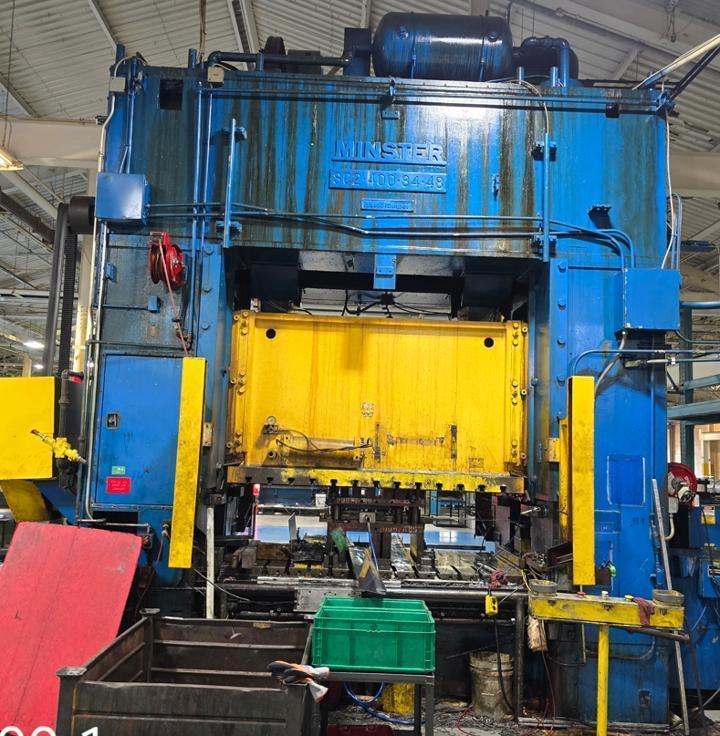 400 Ton Minster Straight Side Press | Galaxie Corporation