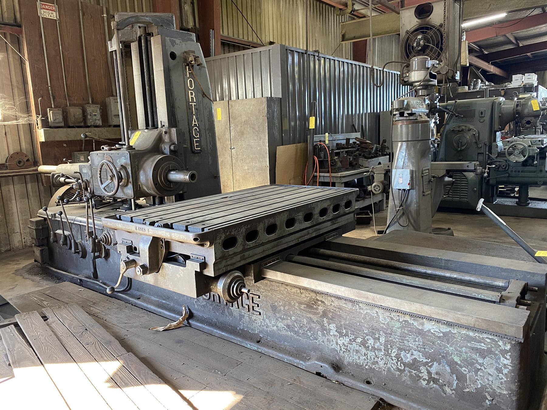 USED, PORTAGE NO. 4 TABLE TYPE HORIZONTAL BORING MILL | Harris Machine ...