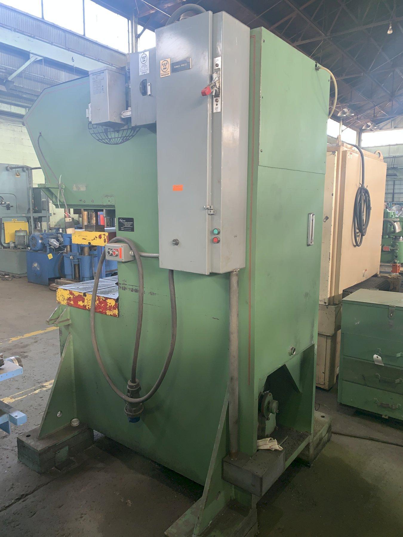 100 TON CONTINENTAL MANUFACTURING SERVICES INC C-FRAME HYDRAULIC PRESS ...