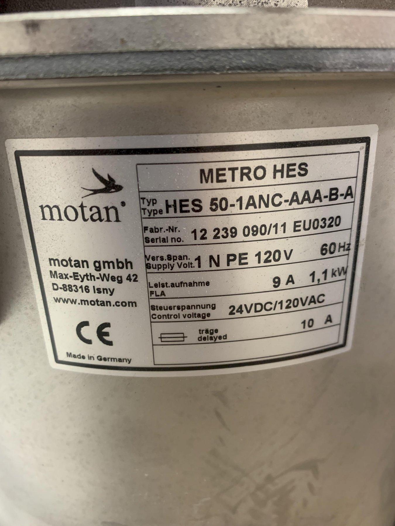 Motan Used Metro HES 50 Vacuum Loader, 0.15 cu ft., 24 UDC/120 VAC ...
