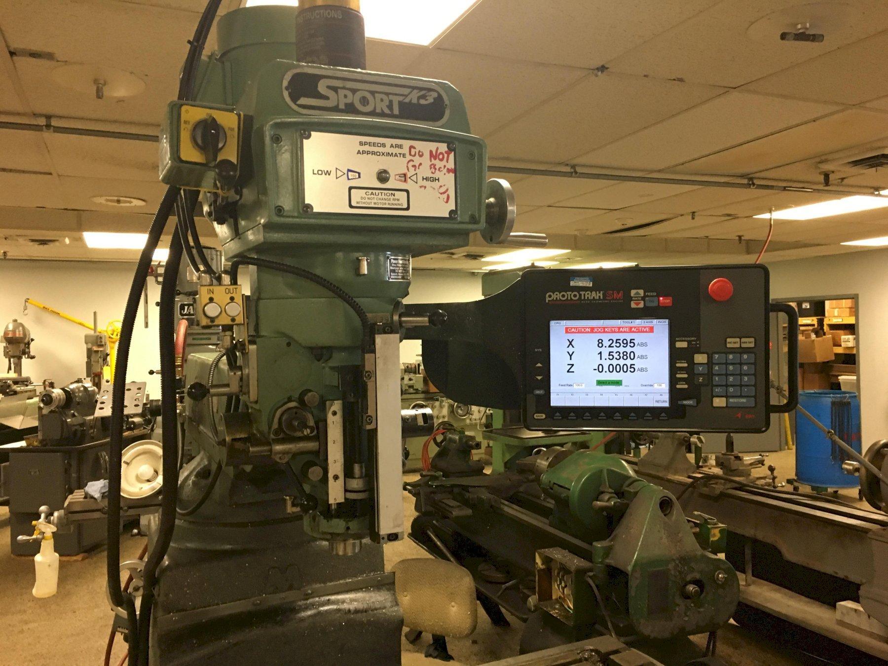 Proto Trak Sport K3 2-axis CNC Milling Machine with Proto Trak SM ...