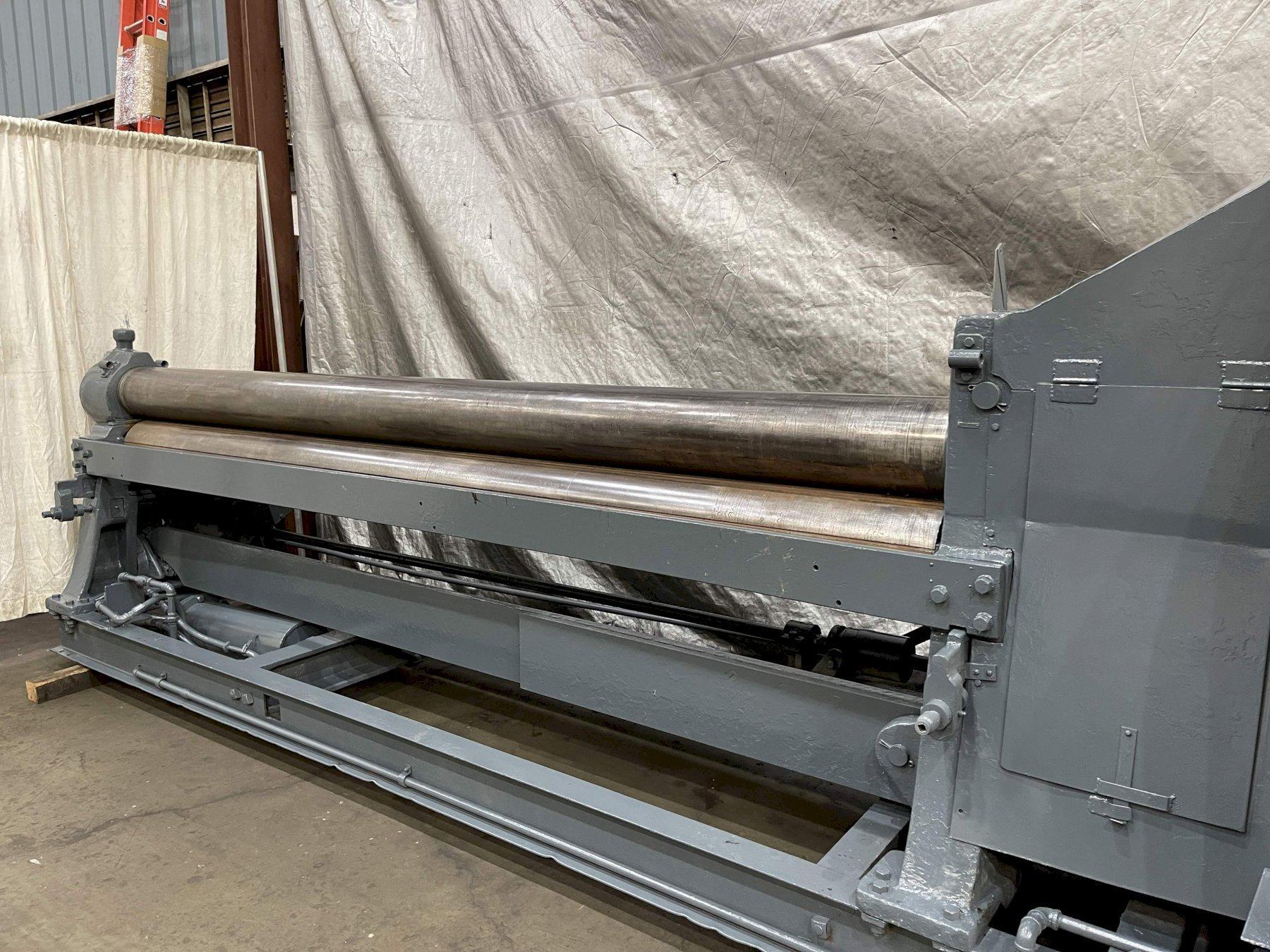 12′ X 3/16″ BERTSCH MODEL # 7 INITIAL PINCH PLATE ROLL. STOCK # 0737221 ...