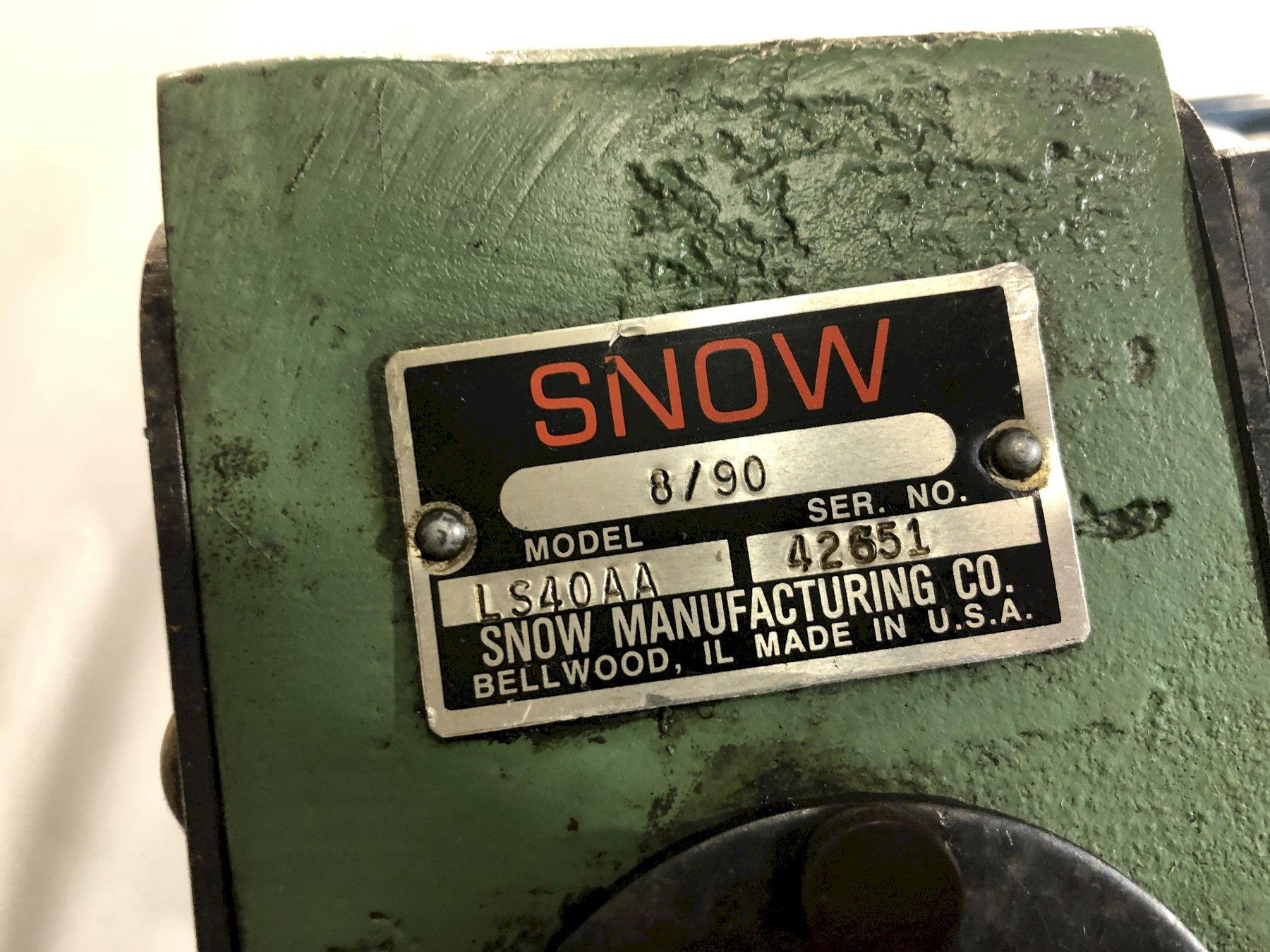 SNOW INCLINED TAPPER: STOCK #13776