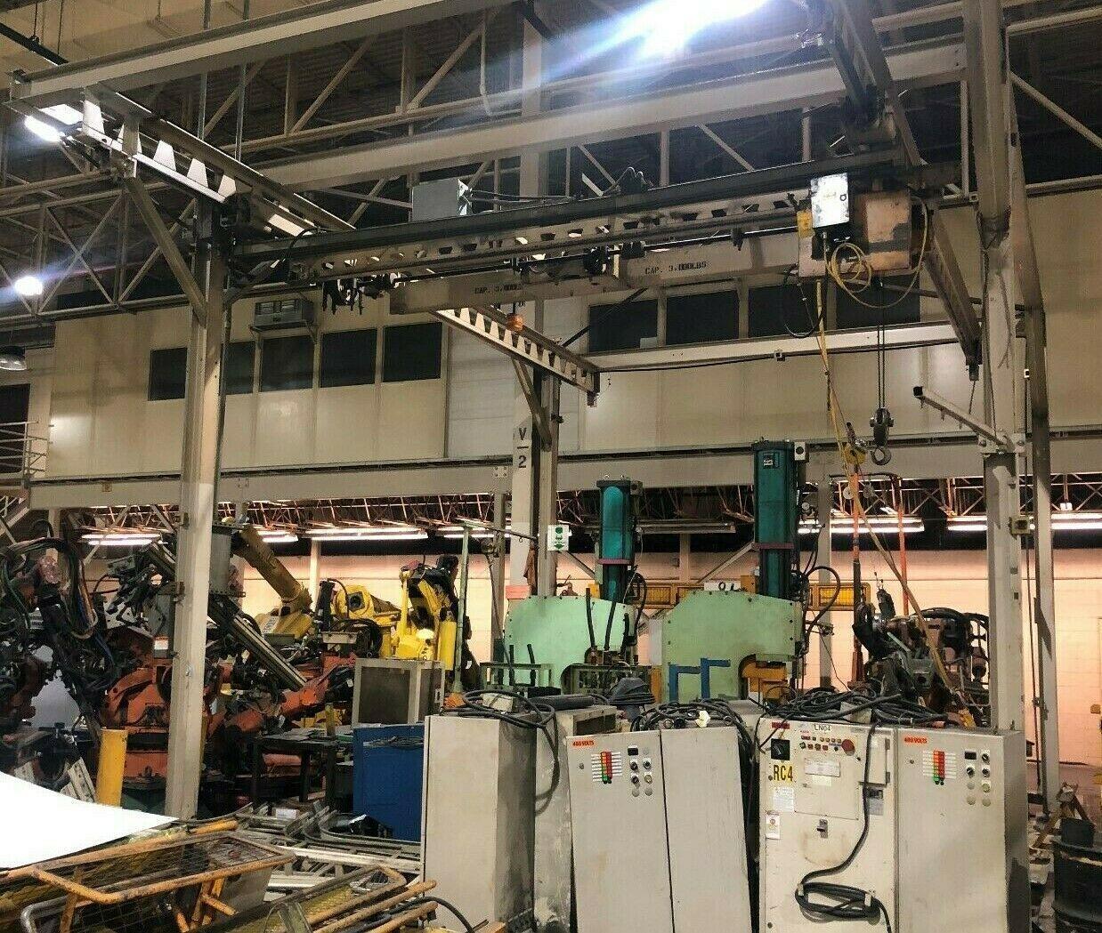 1.5 TON OVER HEAD CRANE WORK STATION | Deer Creek Machinery