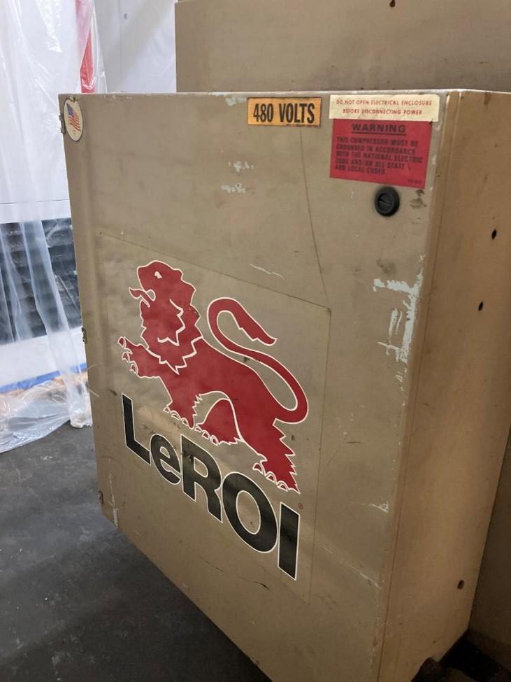 100 HP LEROI MODEL #WEH100SSIIA ROTARY SCREW AIR COMPRESSOR, WATER ...