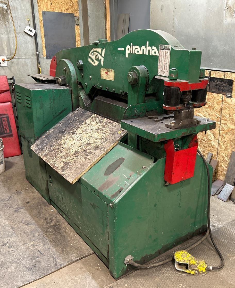 PIRANHA HYDRAULIC IRONWORKER: STOCK #18845