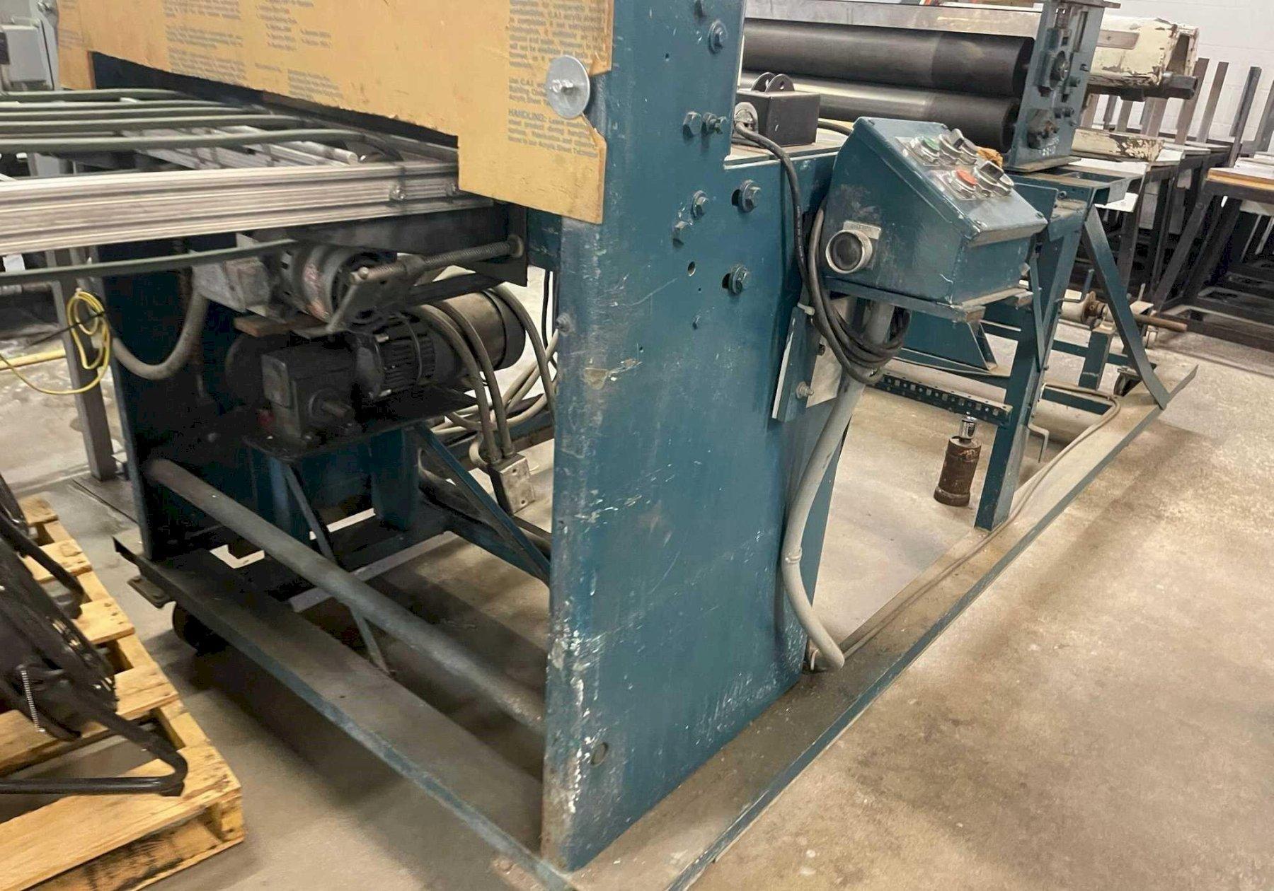 2,500 LB AMERICAN STEEL LINE MODEL 60 UNCOILER W/ DUAL 34″ ROLLER AND ...