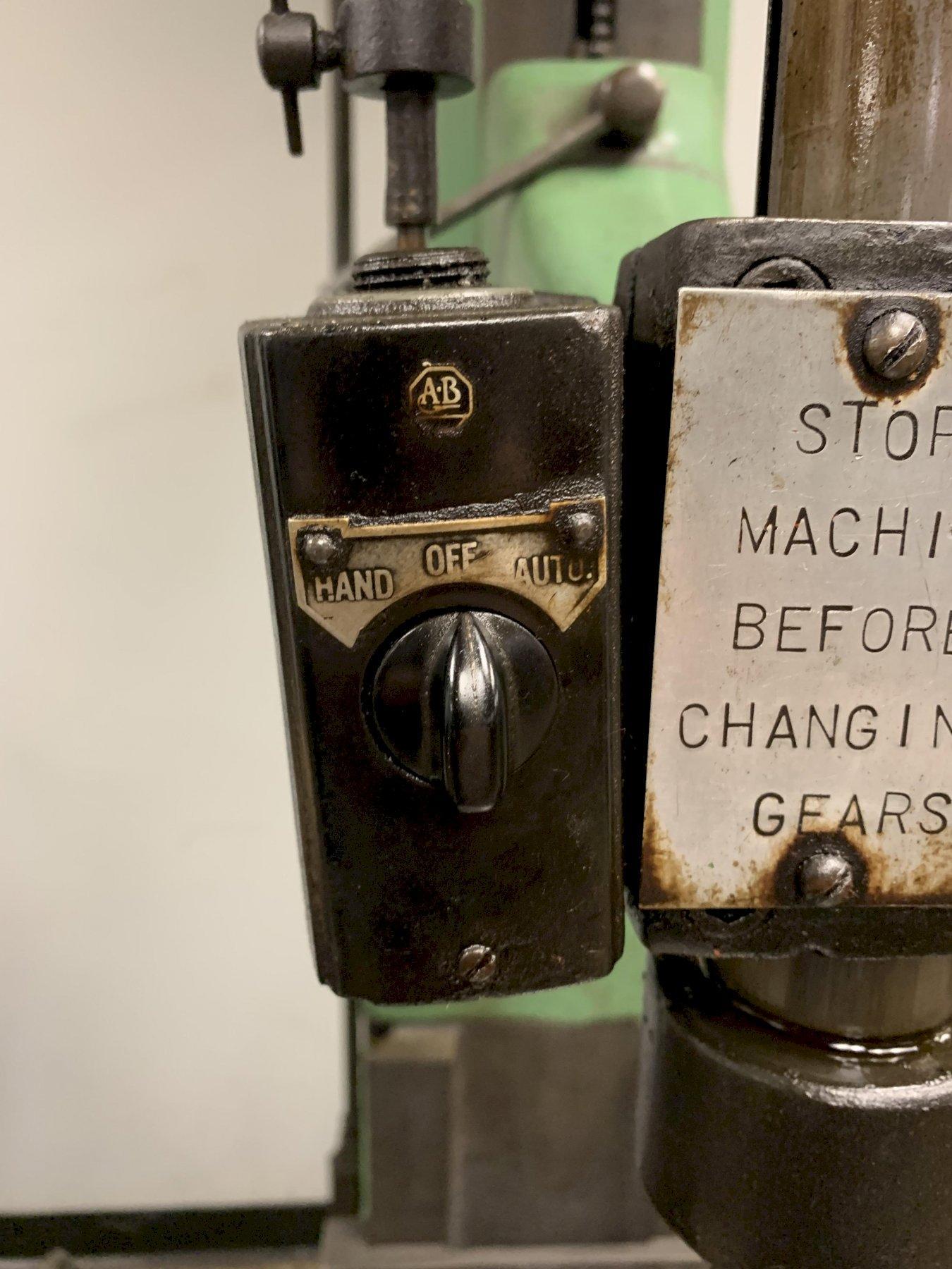 Edlund Model 2F-15 Drill Press, S/N 522, with Motor Reversing Tapping ...