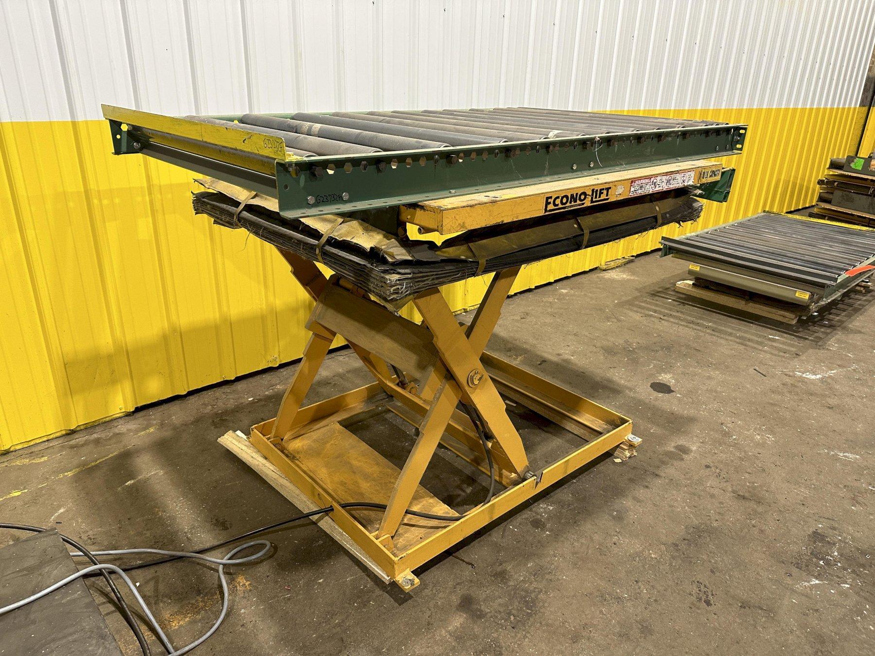 61″ x 39″ 4000 LB ECONO LIFT ROLLER SURFACE LIFT TABLE: STOCK #20920