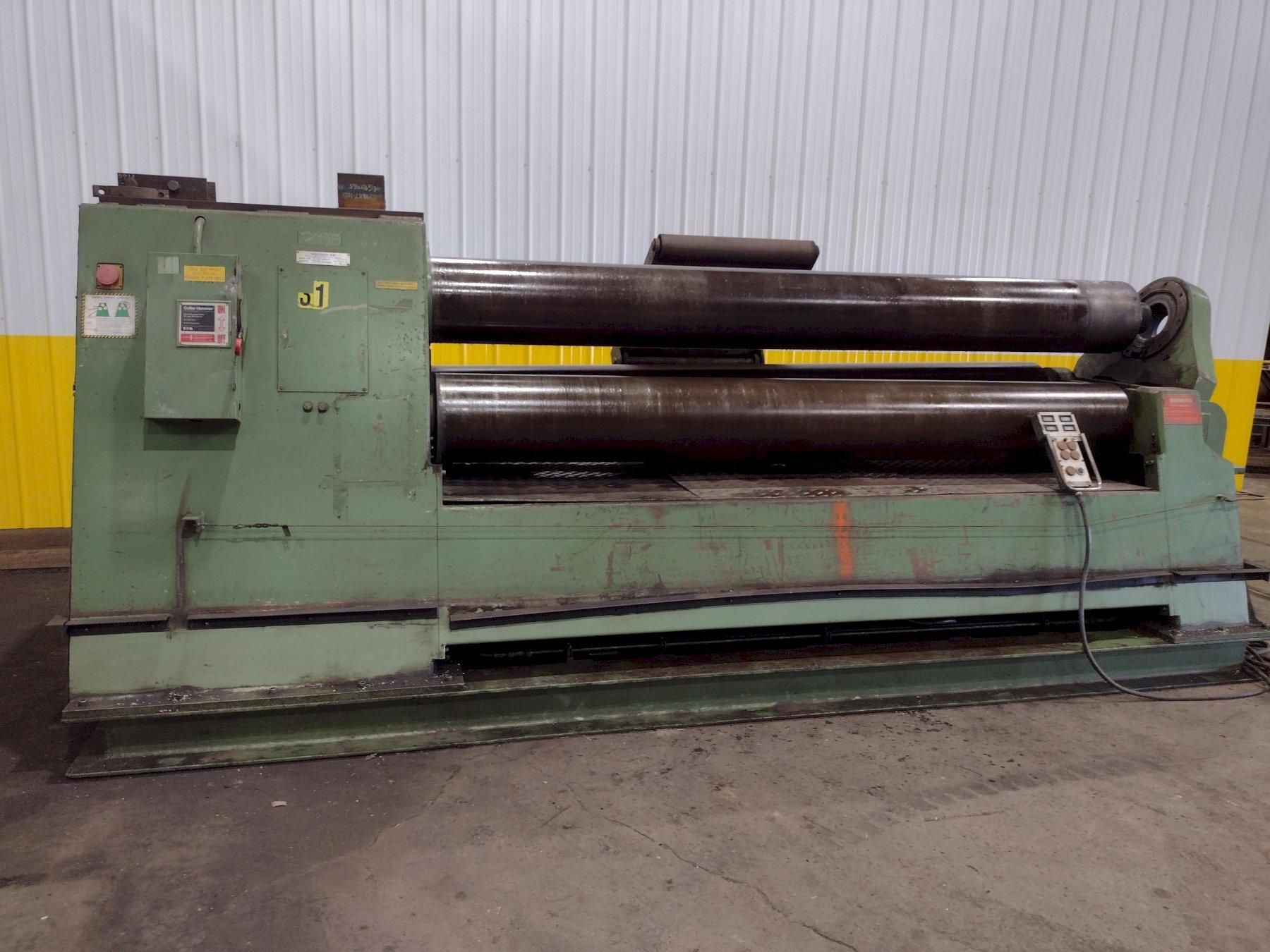 10′ X 1″ ROUNDO MODEL #PS360 3-ROLL HYDRAULIC PLATE BENDING ROLL: STOCK ...