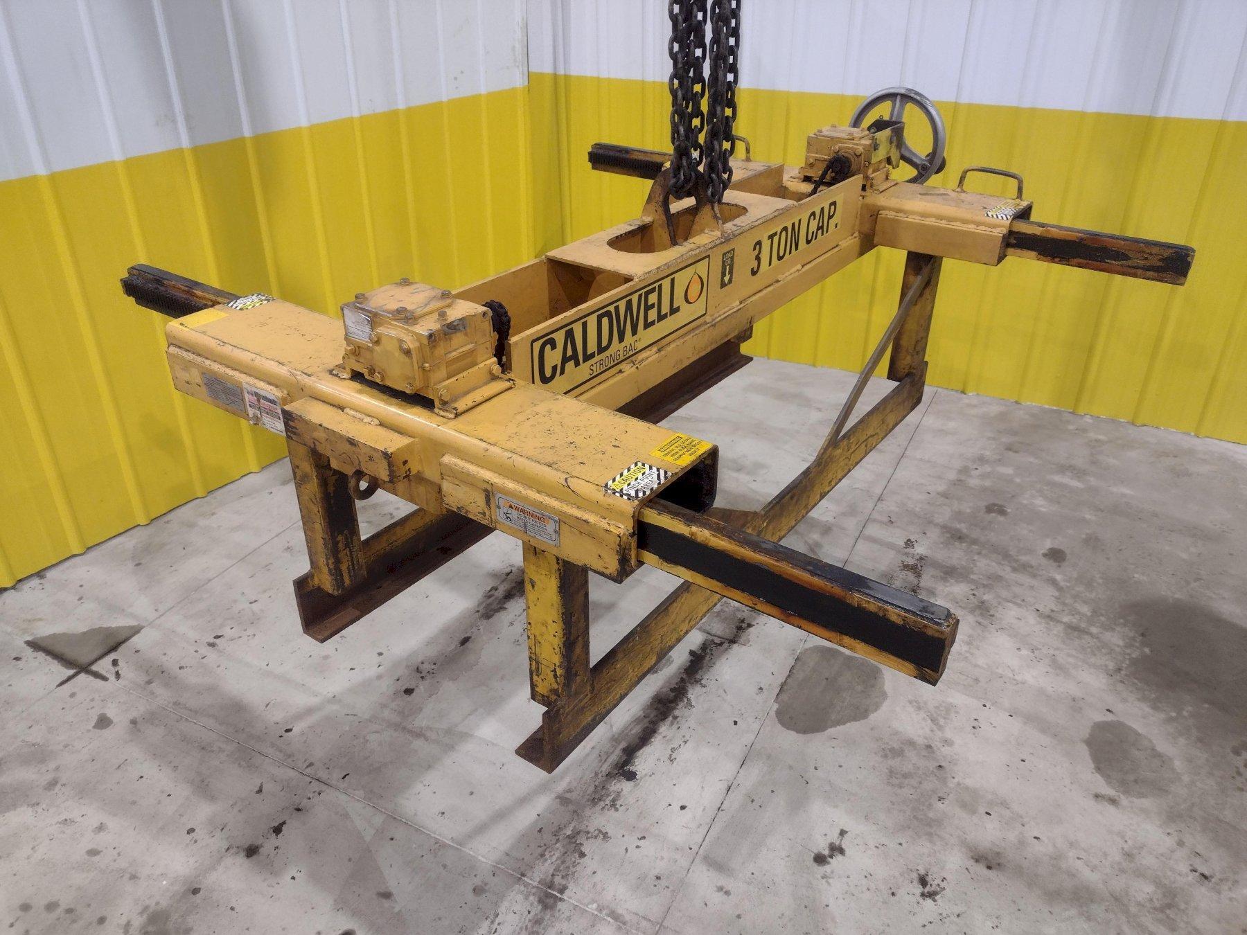 6000 LBS CALDWELL MODEL #60-3-72 ADJUSTABLE PLATE / SHEET LIFTER: STOCK ...
