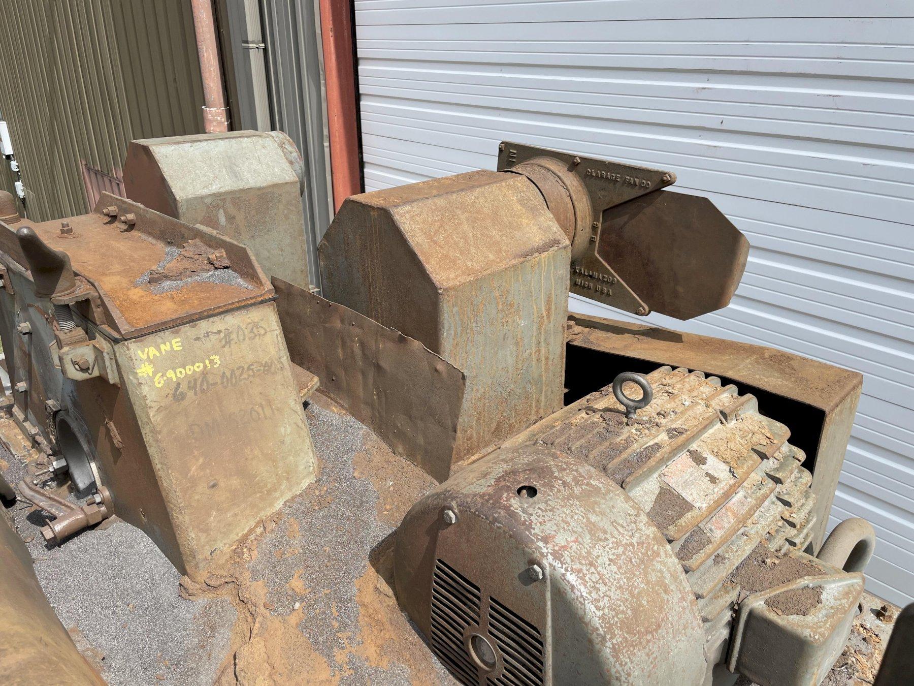 12 CU FT PANGBORN MODEL 12GN ROTOBLAST BARREL TYPE TUMBLE BLAST MACHINE ...