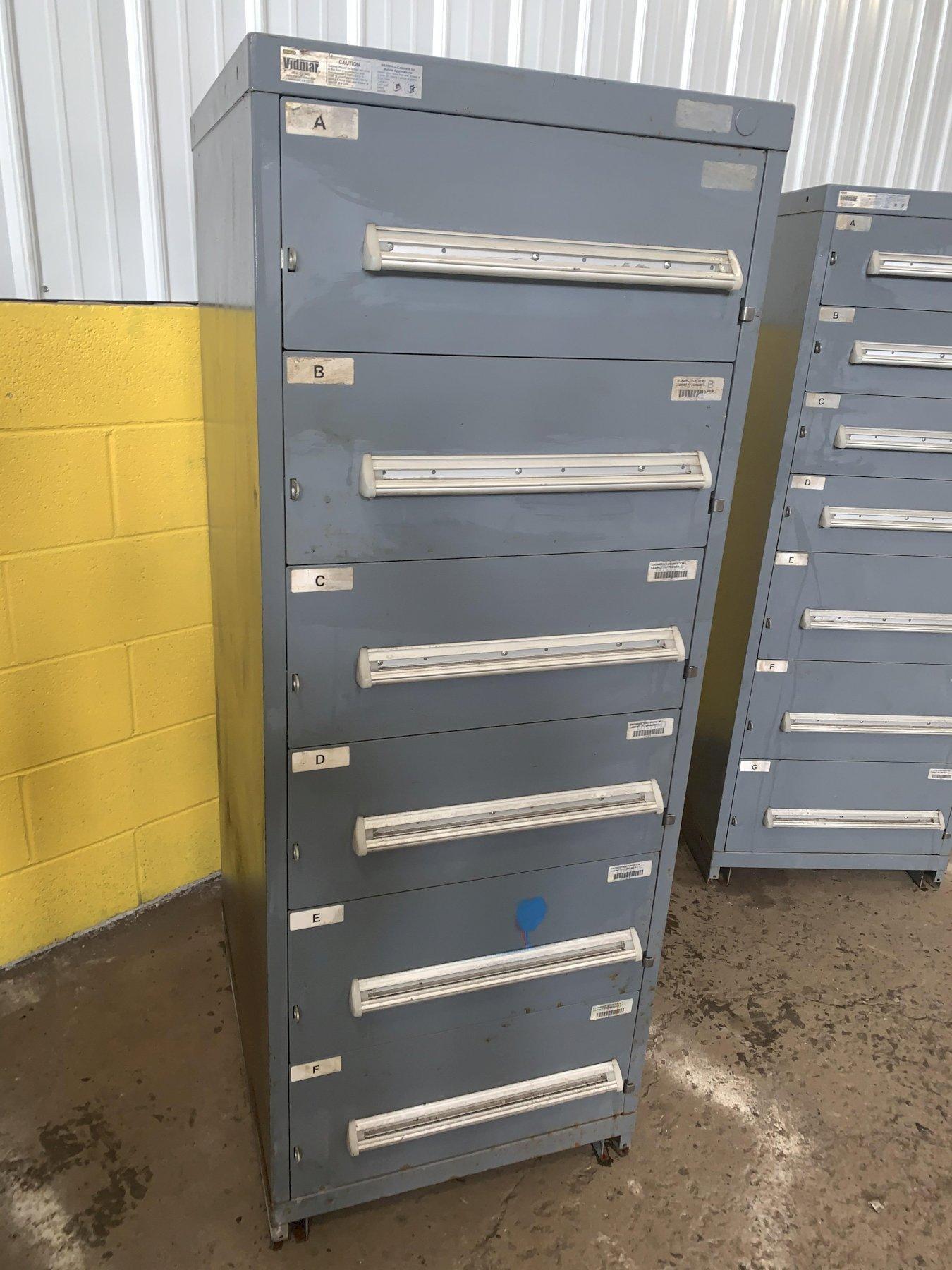 22.5” x 28” x 59” VIDMAR TOOL STORAGE CABINET: STOCK #12469