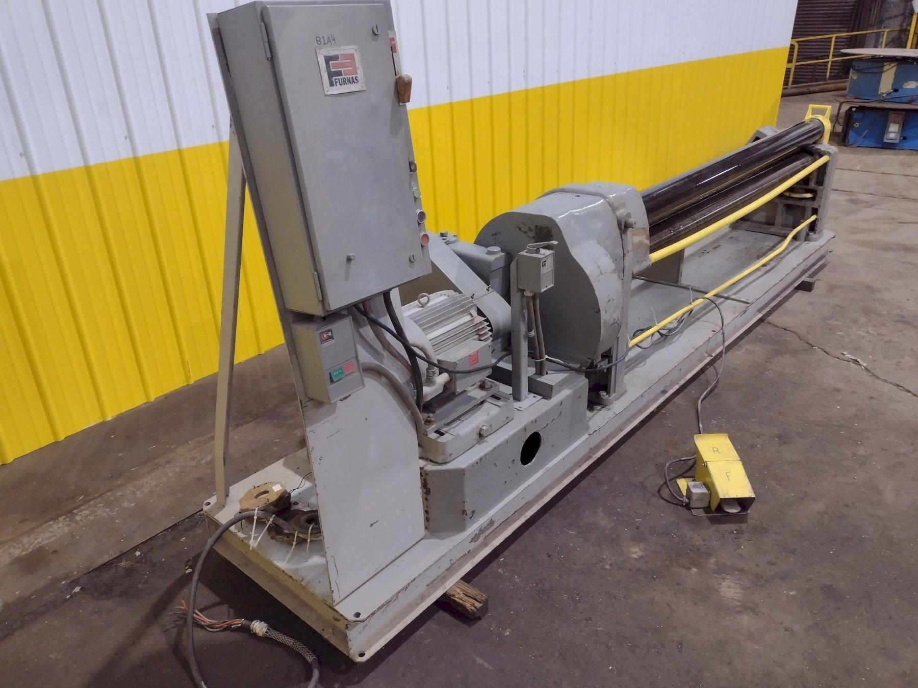 8′ X 10 GAUGE WEBB R3L INITIAL PINCH PLATE BENDING ROLL: STOCK #19870