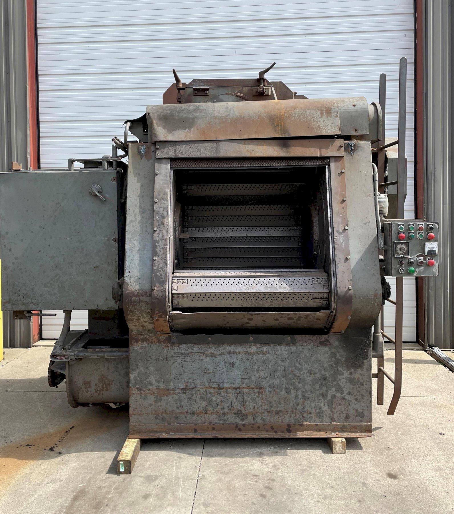 12 CU FT PANGBORN MODEL 12GN ROTOBLAST BARREL TYPE TUMBLE BLAST MACHINE ...