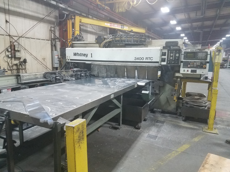 40 TON WHITNEY 3400 RTC-60 PLASMA PUNCH | Blumberg Machinery Co.