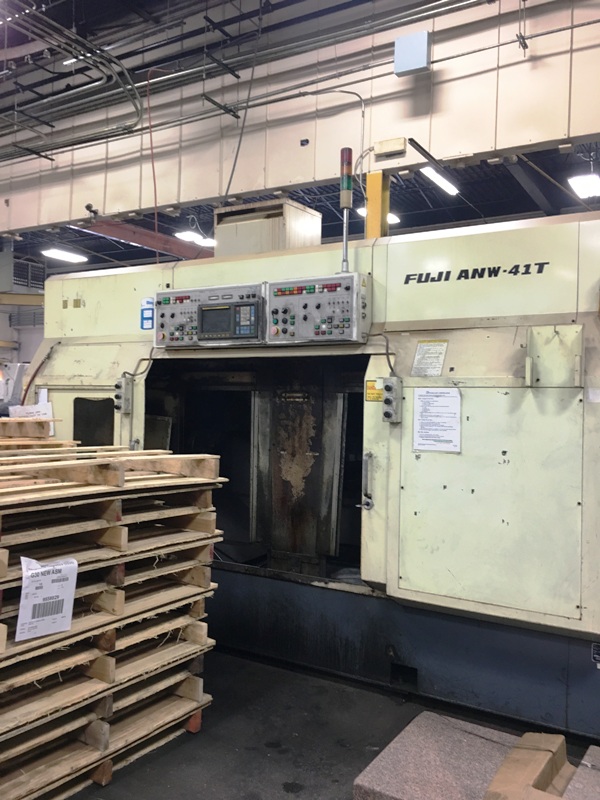 FUJI ANW 41T TWIN SPINDLE CNC LATHE WITH ROBOT | Blumberg Machinery Co.