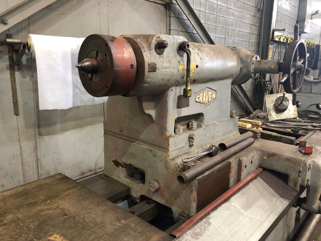 54″ X 296″ CRAVEN HEAVY DUTY ENGINE LATHE | Blumberg Machinery Co.