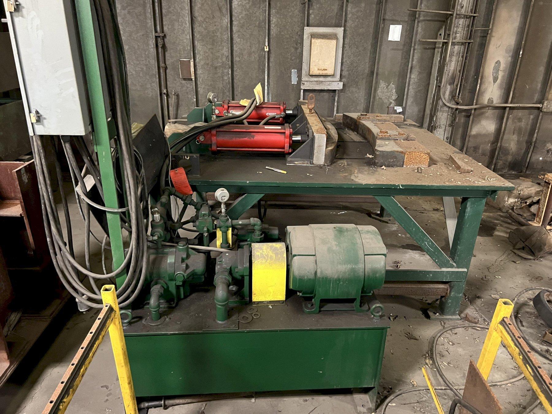 HORIZONTAL RAM-TYPE HYDRAULIC PRESS/BENDER: STOCK #18901
