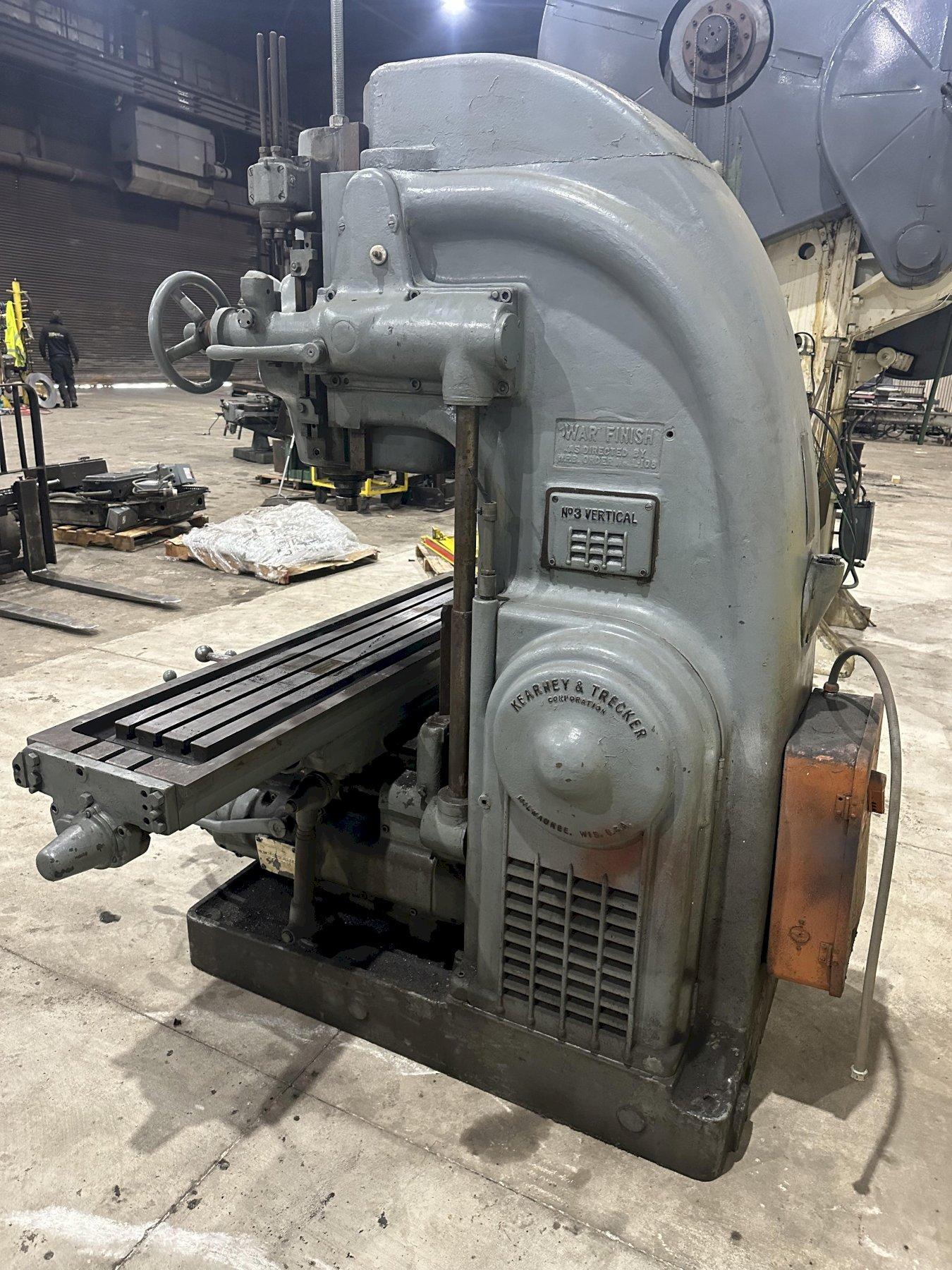 #3 MILWAUKEE MODEL K VERTICAL MILLING MACHINE: STOCK #20604