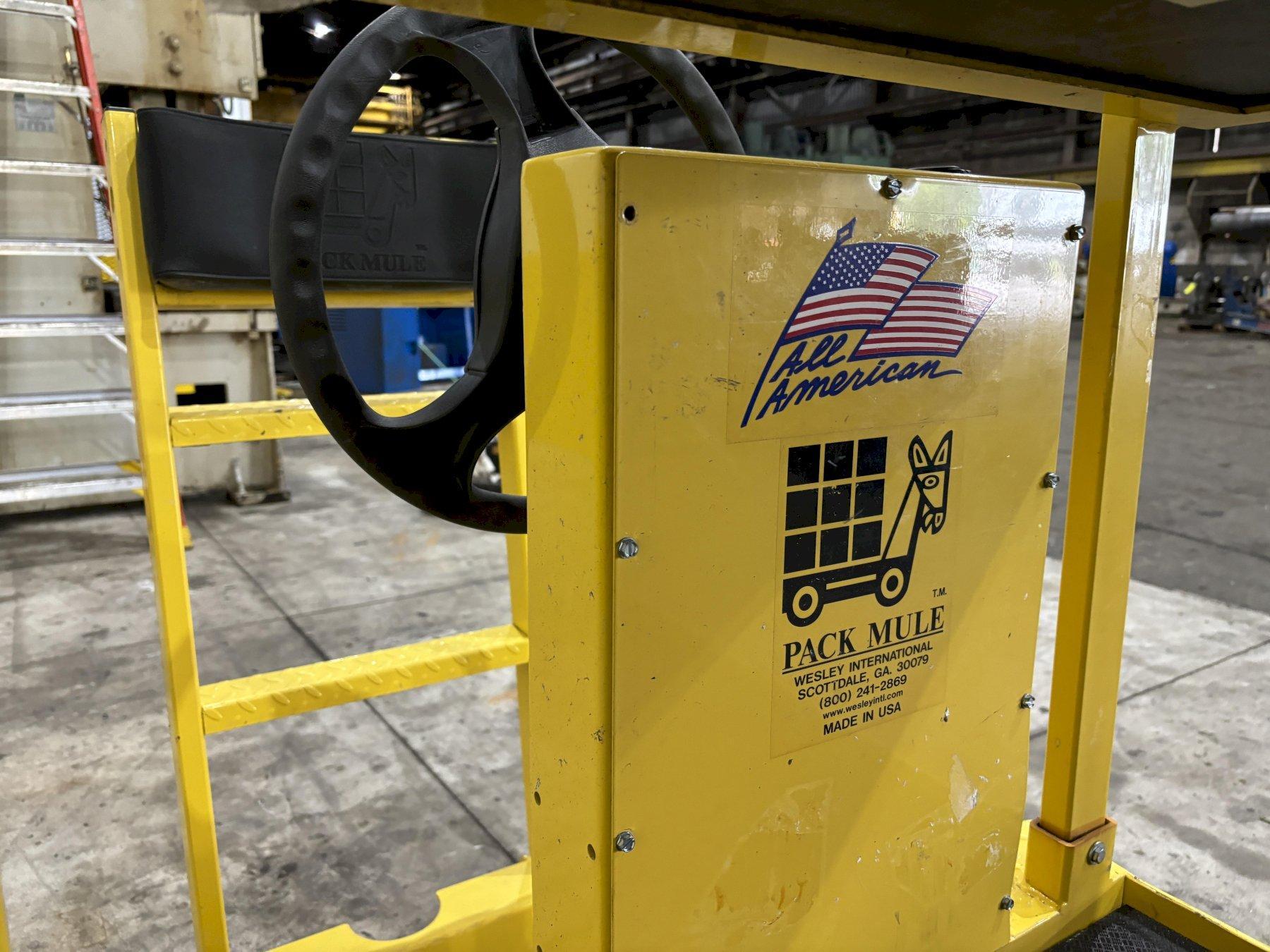 1200 LBS PACK MULE MODEL #SC-775-6CA 36V ELECTRIC CHASER CART: STOCK #21674